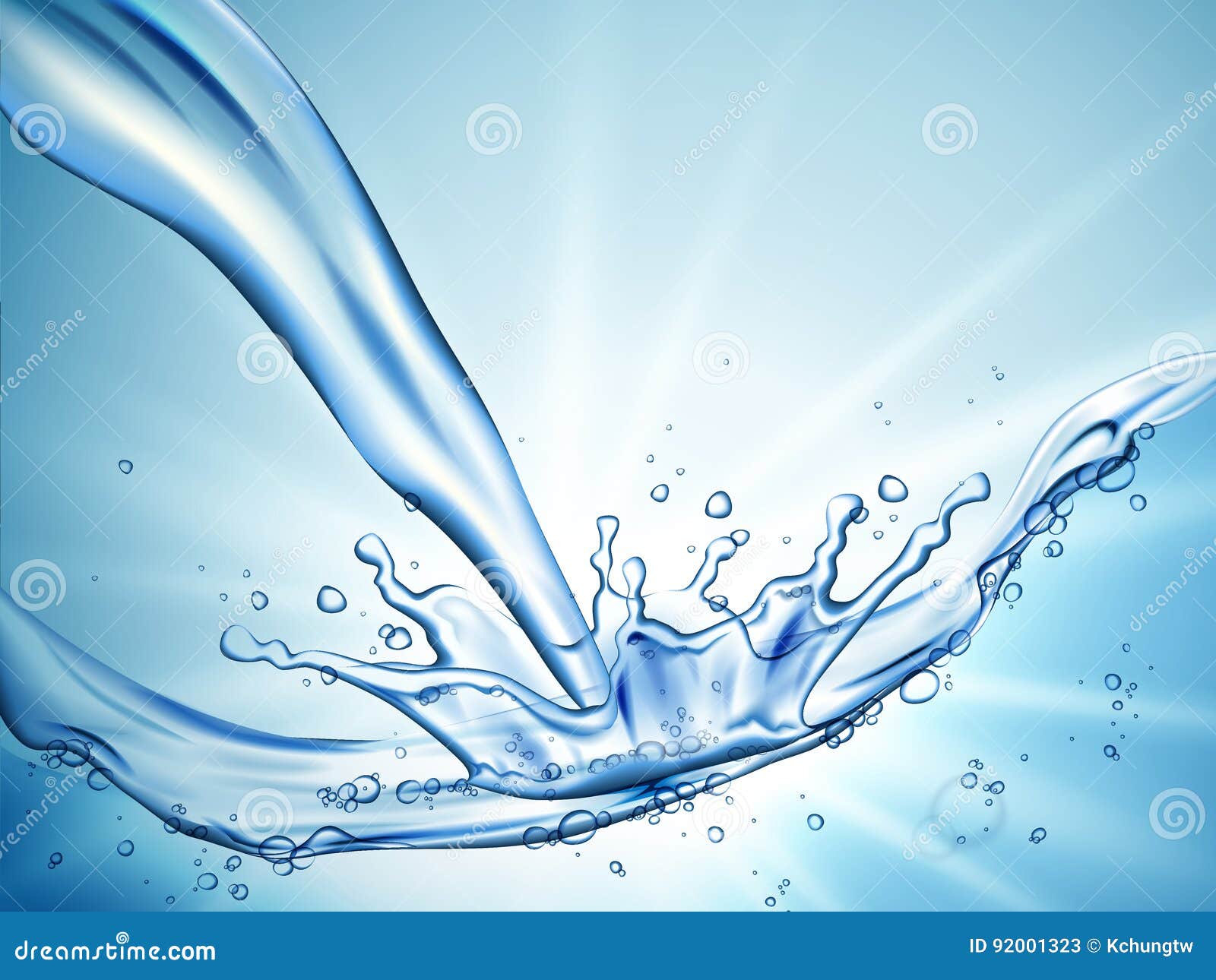 Pouring water illustration stock illustration. Illustration of movement ...