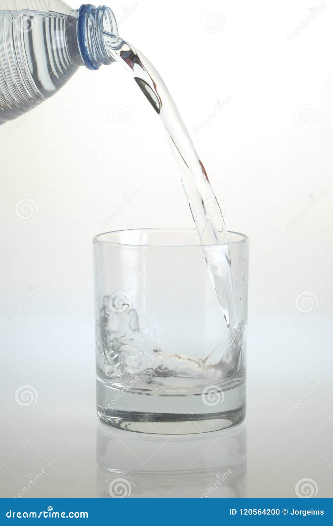 Pouring Water on White Background Stock Photo - Image of fresh, water ...