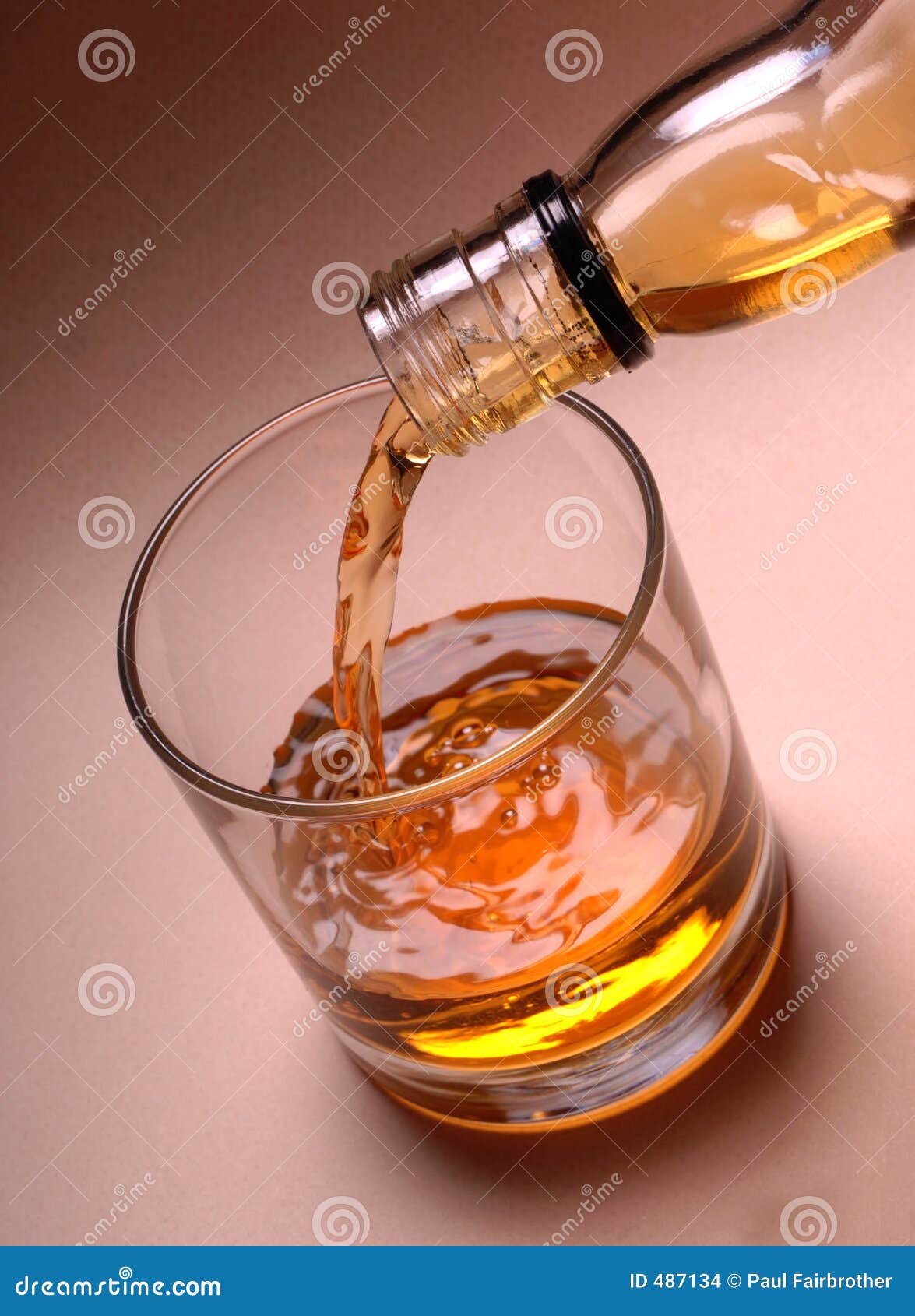 Pouring Whiskey Into Glass Stock Images Image 487134