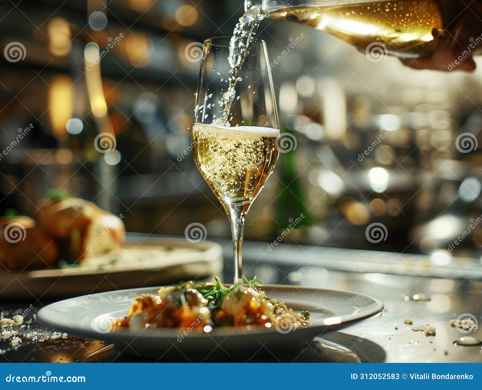 Delicious Cava Cup Floating In The Air, Professional Food Photography ...