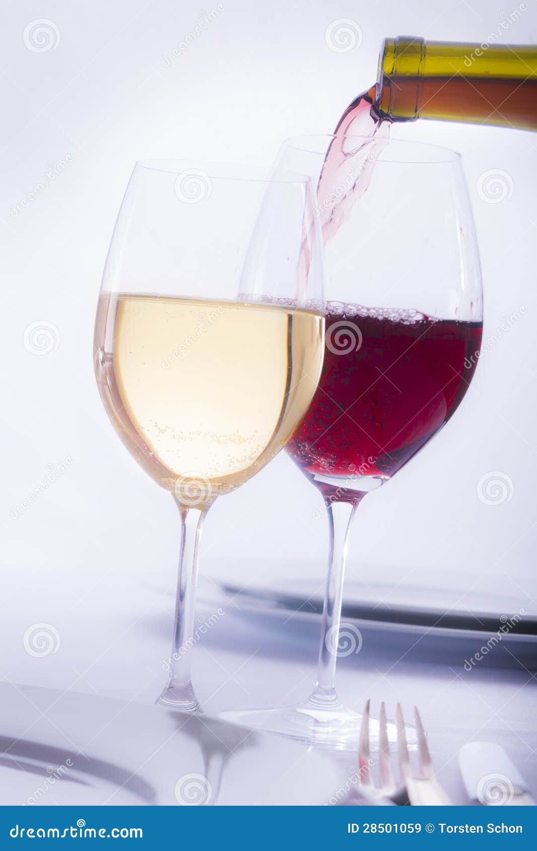 Pouring wine stock image. Image of wine, recreation, fork - 28501059