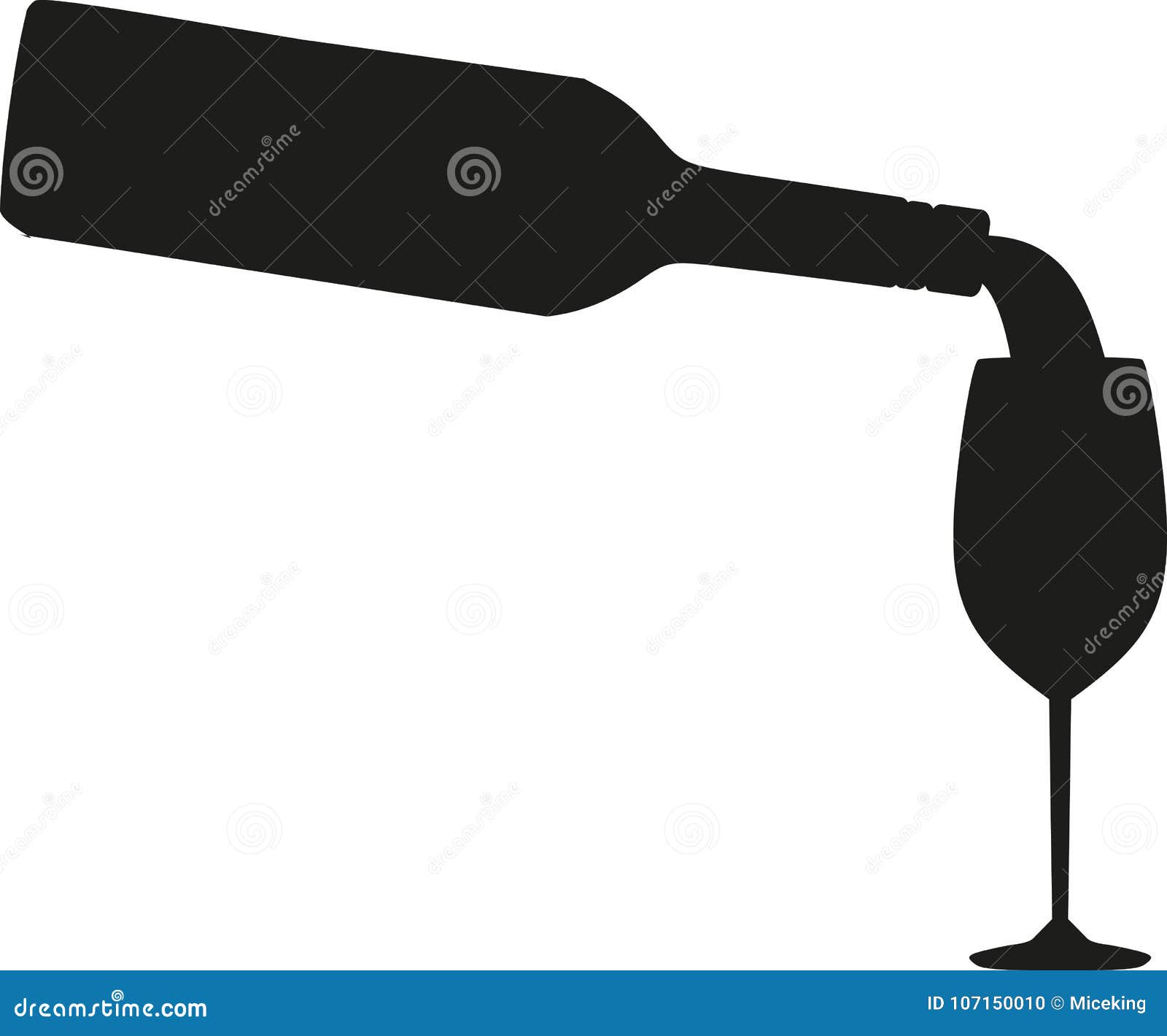 Pouring wine in glass icon stock illustration. Illustration of ...