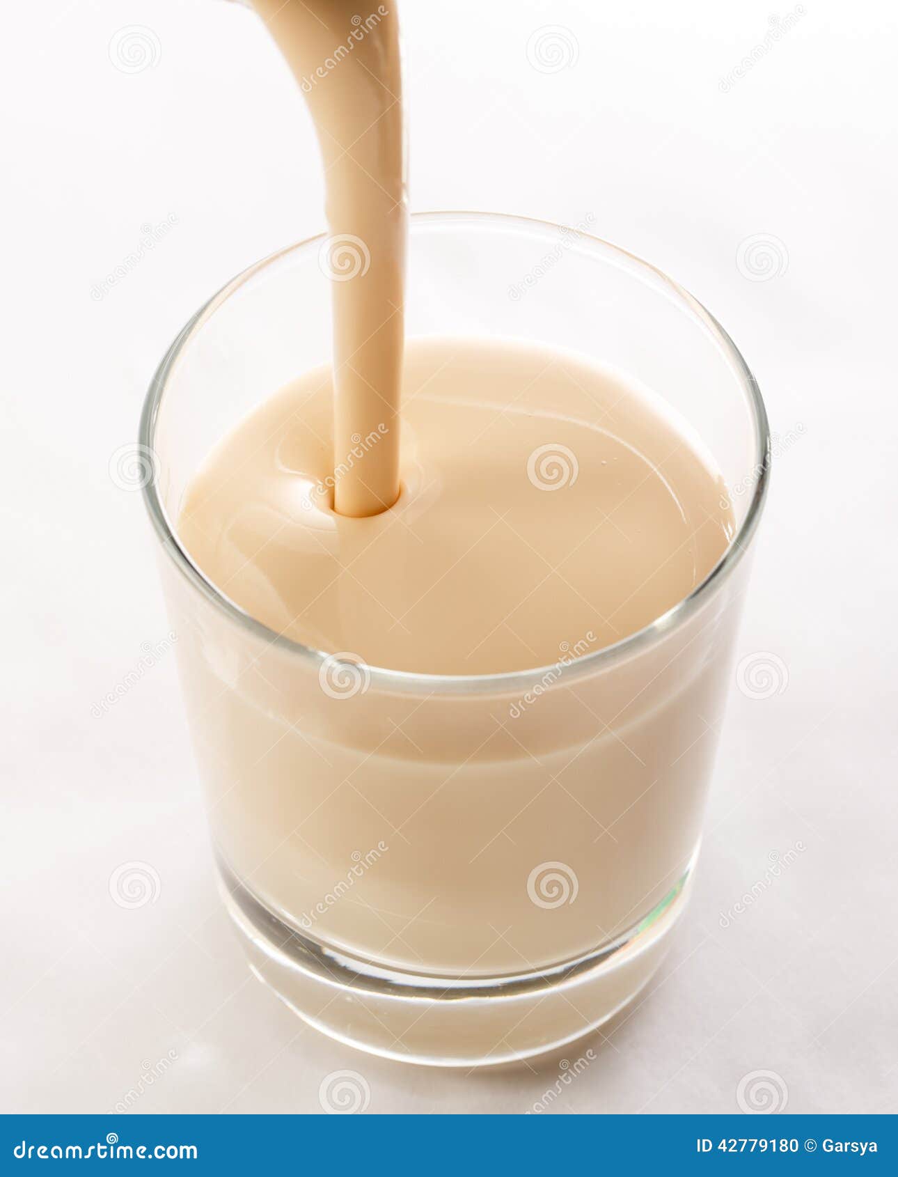 Pouring yogurt into glass stock photo. Image of cool - 42779180