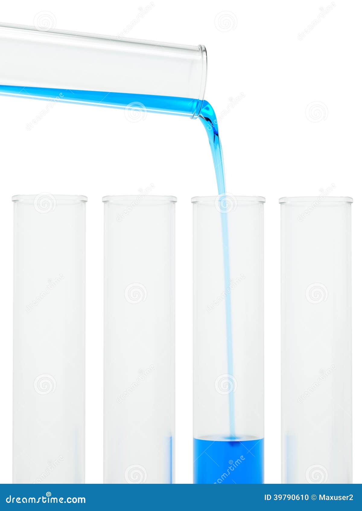 Pouringed Liquid in Laboratory Glassware Stock Photo - Image of closeup ...