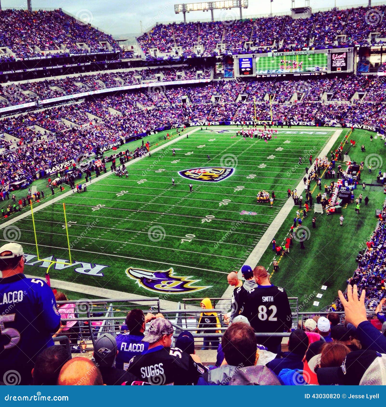 Pourpre Du Football De Stade De Corbeaux De Baltimore Image éditorial ...