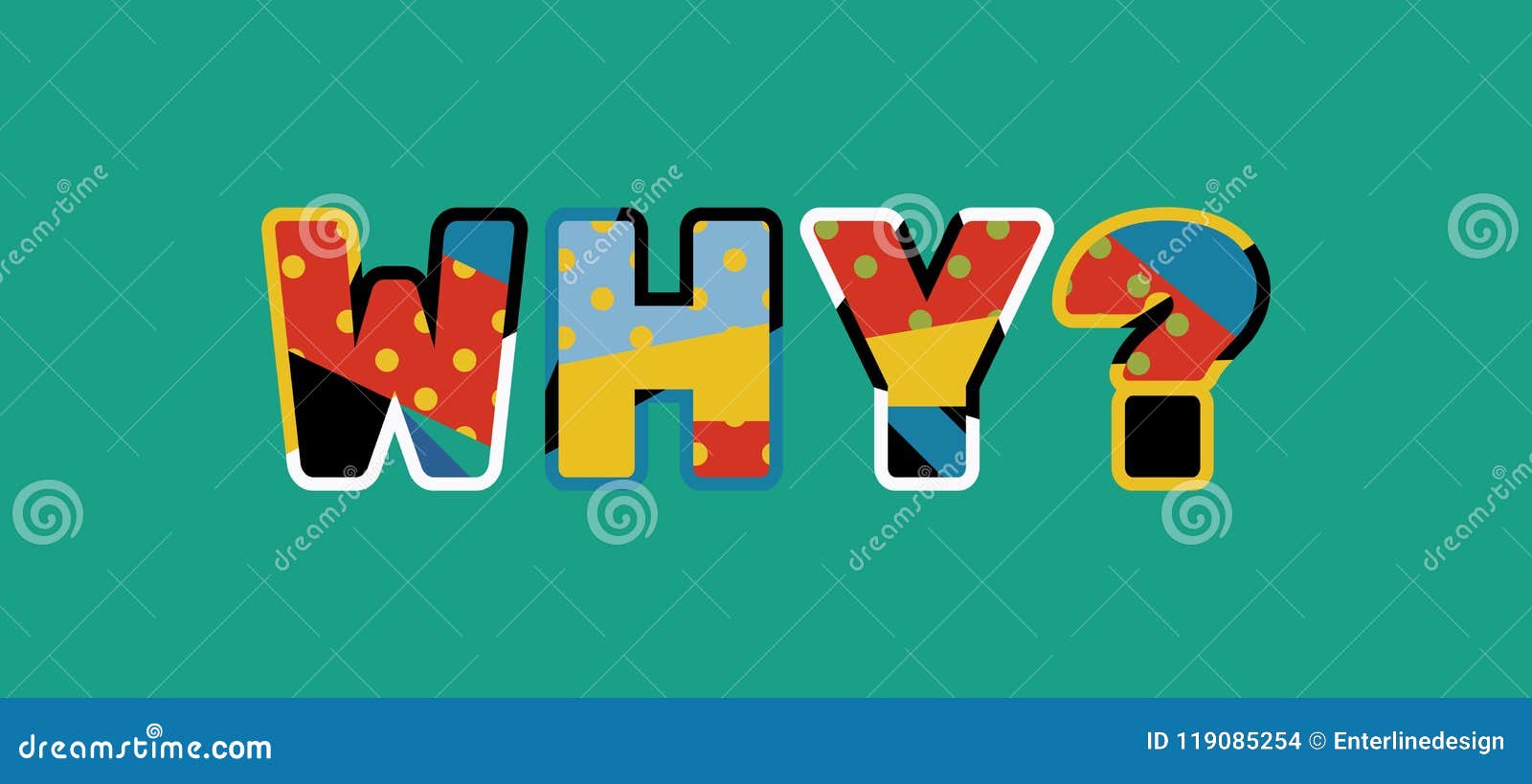 Pourquoi ? Concept Word Art Illustration Illustration de Vecteur ...