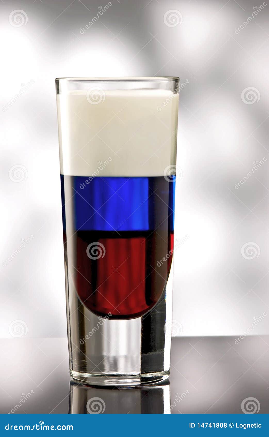 Pousse Cafe of July stock photo. Image of alcoholic, diaphanous - 14741808