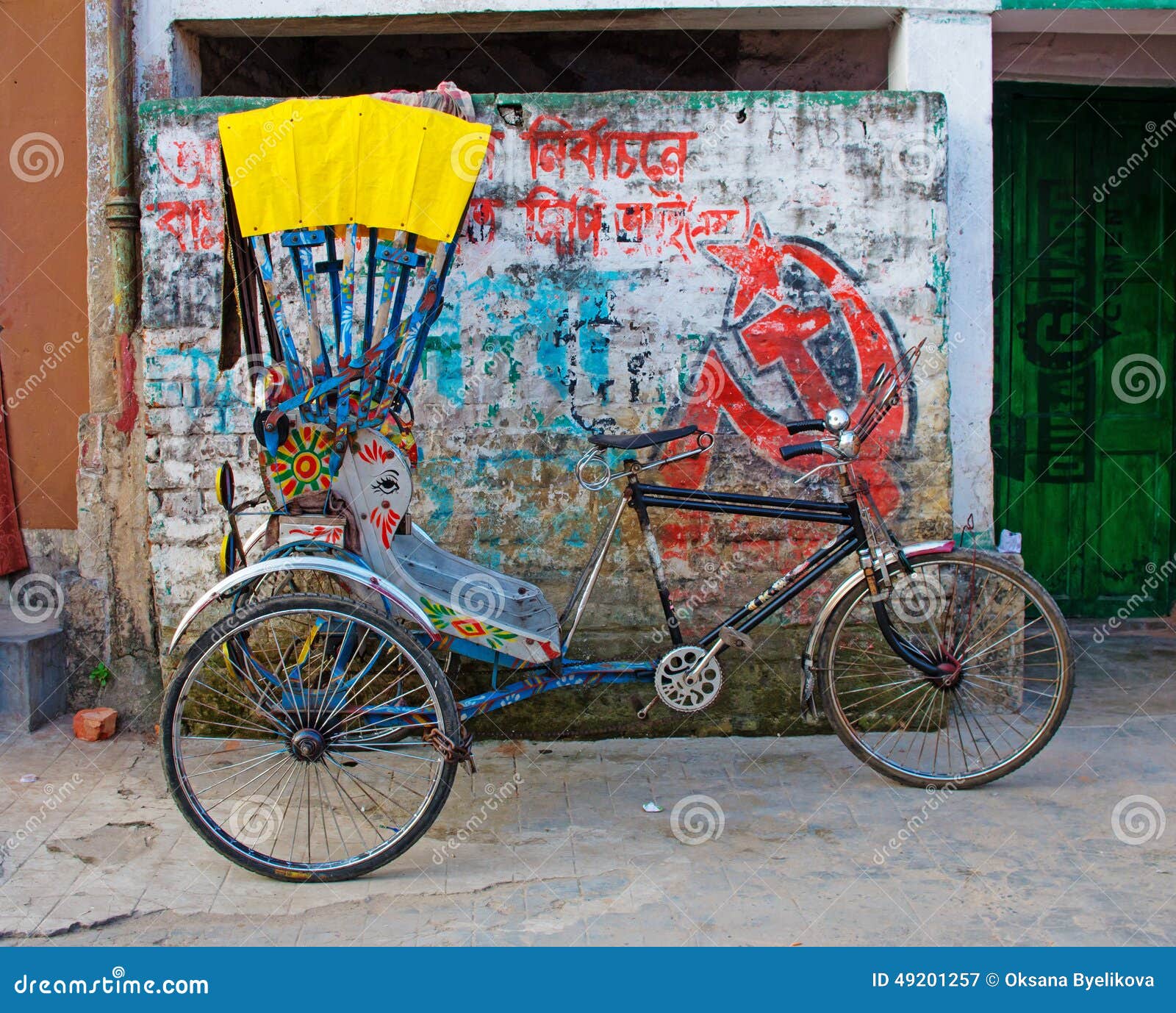 Pousse-pousse Indien Traditionnel Photographie éditorial - Image du ...