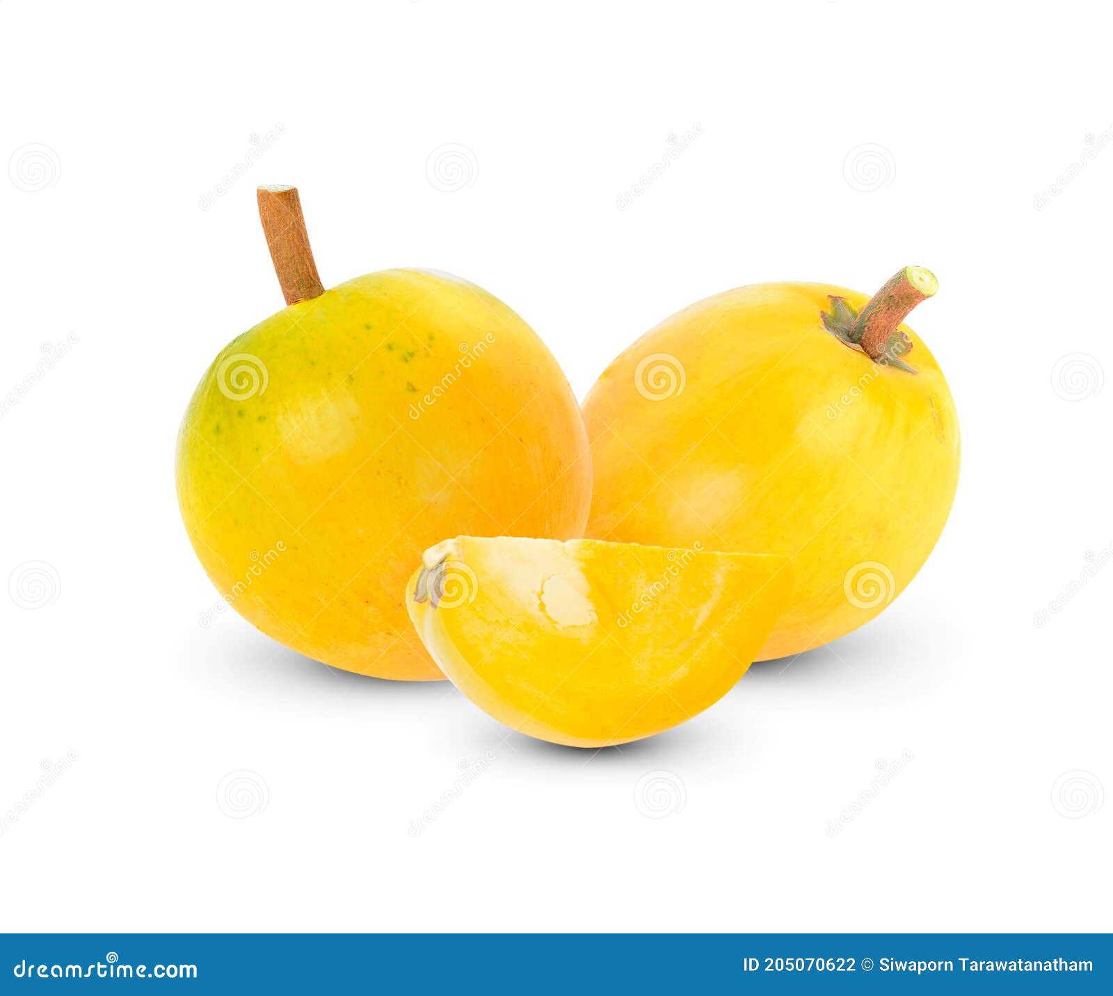 Pouteria Campechiana Fruit Isolated on White Stock Photo - Image of ...