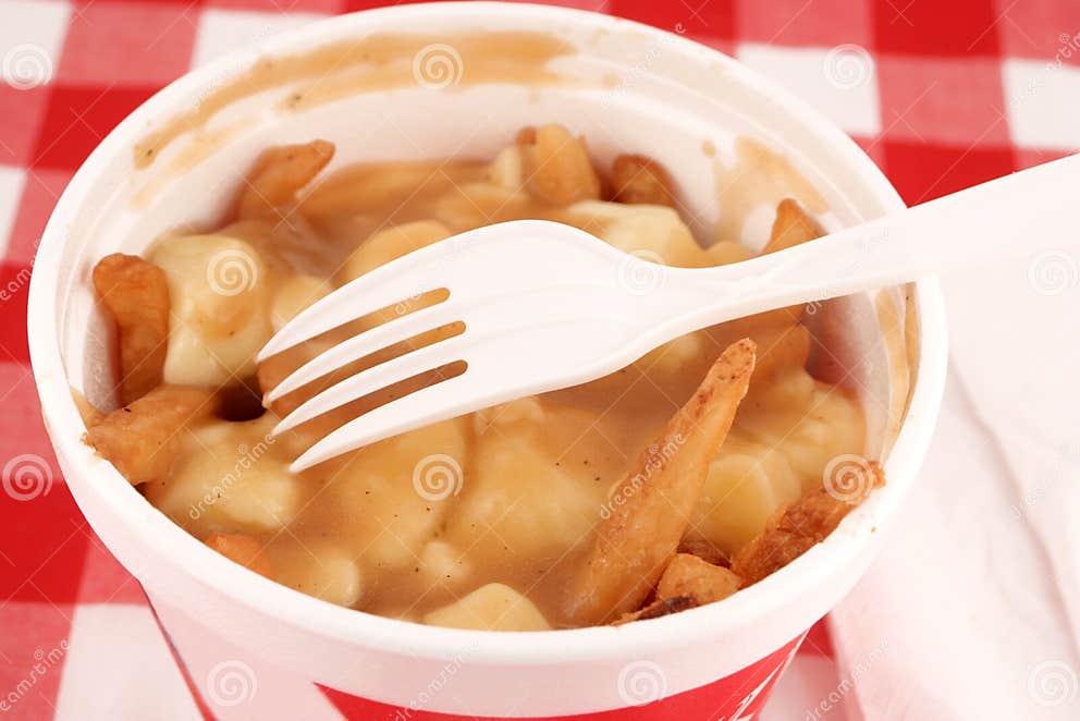 Poutine stock image. Image of container, poutine, unhealthy - 4376591