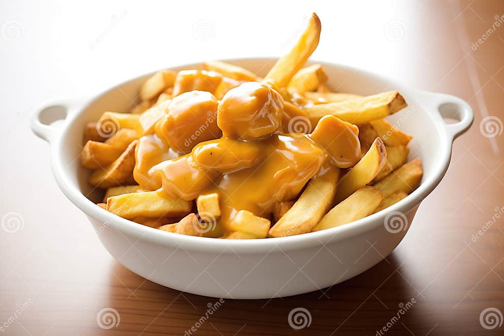Poutine with Cheese Curds and Gravy Stock Photo - Image of fast, curds ...