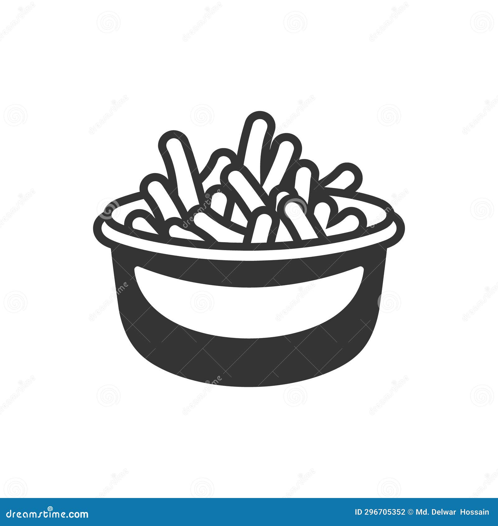 Poutine Icon Vector Illustration | CartoonDealer.com #296705352