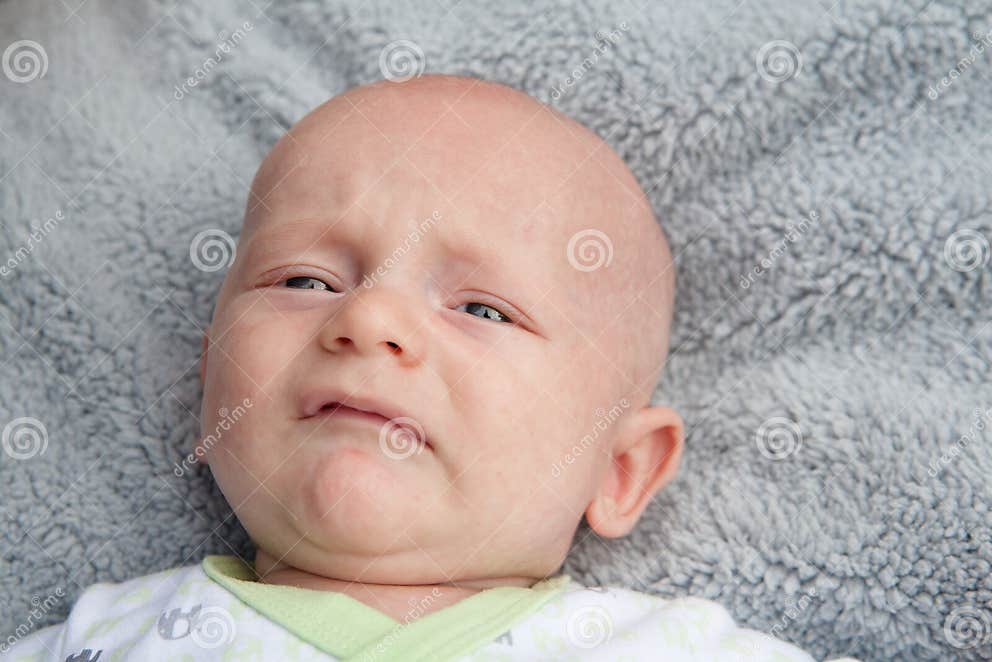 Pouting Baby stock image. Image of face, front, displeased - 35424985
