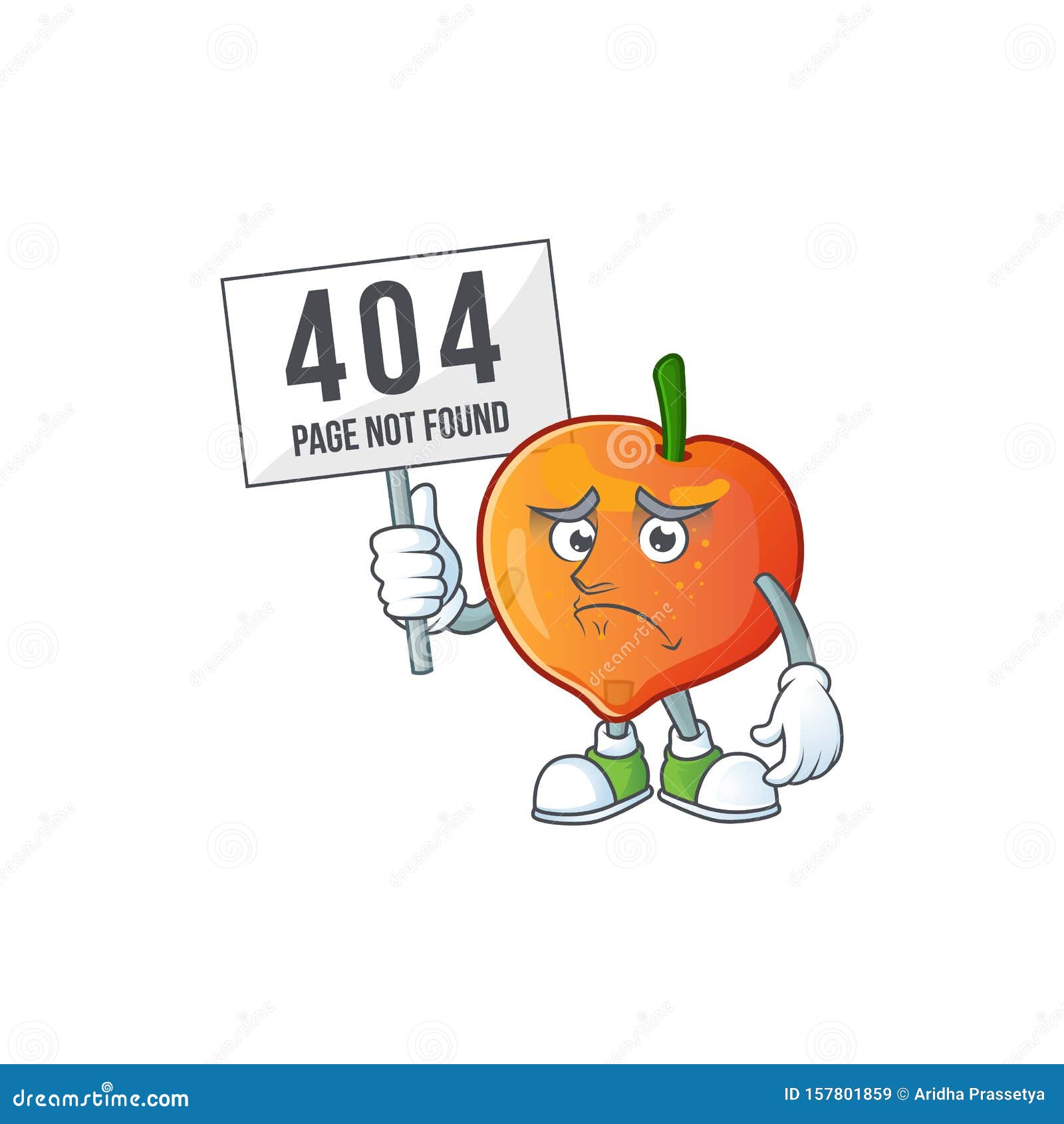 Pouting with Bring Board Nectarian Fresh Cartoon Character with Mascot ...