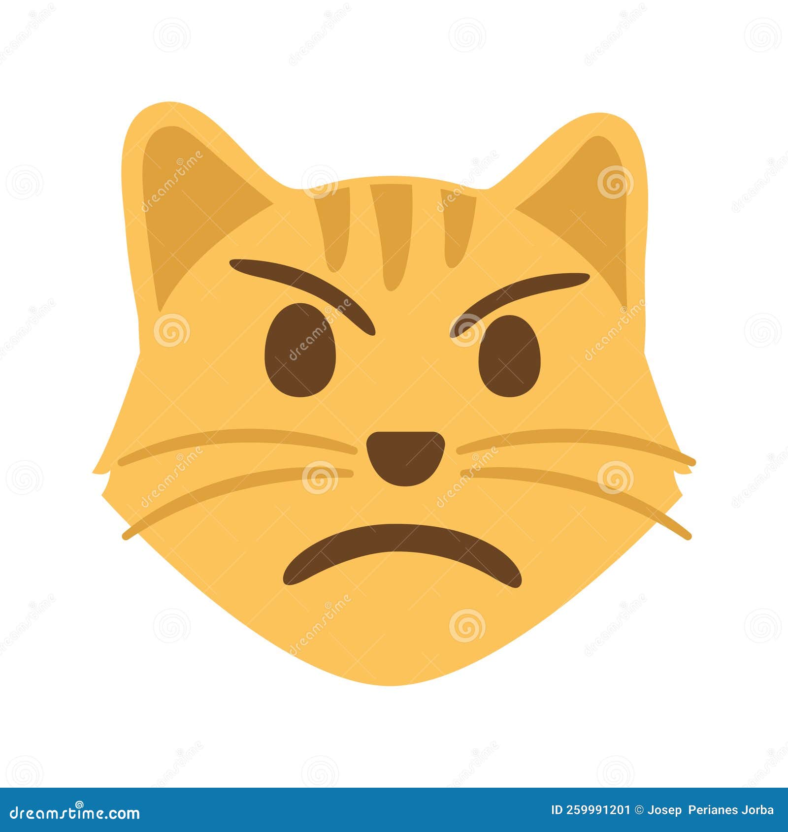 Pouting Cat Sign Emoji Icon Illustration. Animal Vector Symbol Emoticon ... Pouting Cat Sign Emoji Icon Illustration. Animal Vector Symbol Emoticon ...
