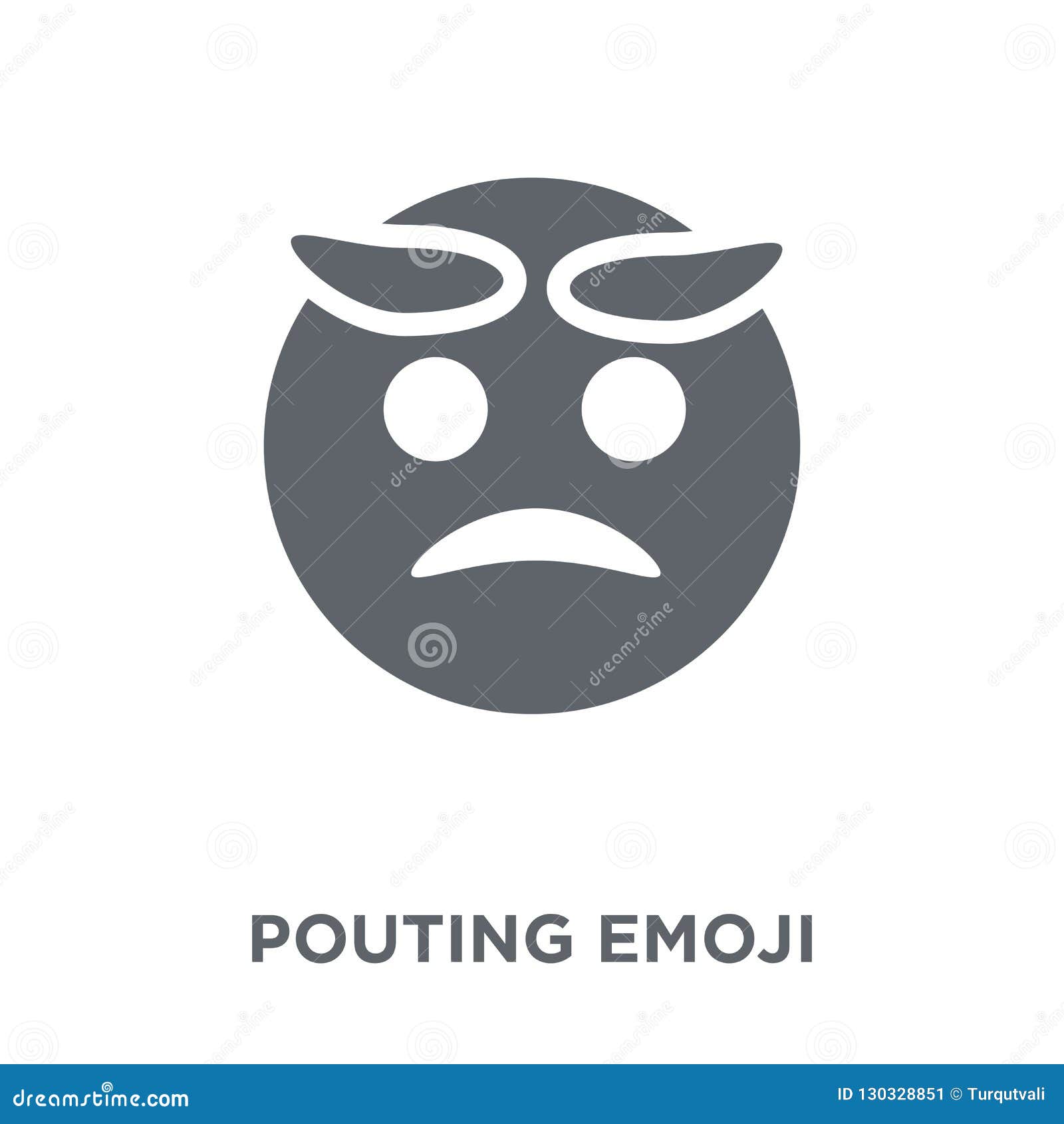 Pouting Emoji Vector Icon On White Background. Flat Vector Pouting ... Pouting Emoji Vector Icon On White Background. Flat Vector Pouting ...