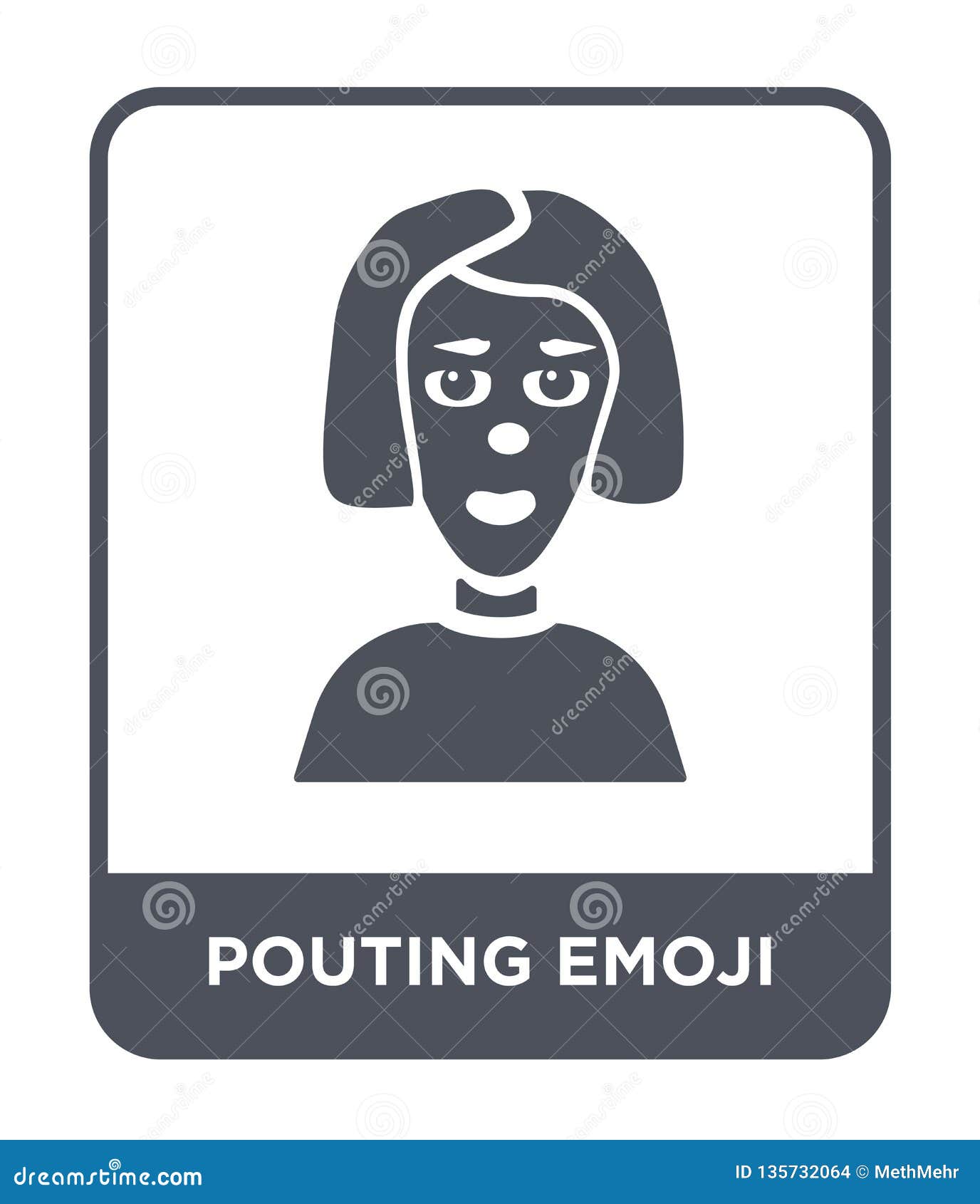 Pouting Emoji Vector Icon On White Background. Flat Vector Pouting ... Pouting Emoji Vector Icon On White Background. Flat Vector Pouting ...