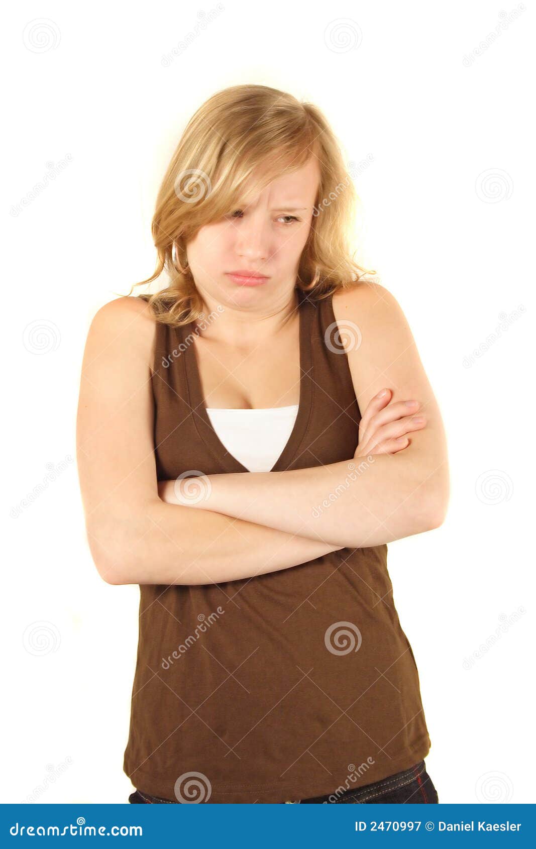 Grouchy Woman Arms Crossed Stock Photos - Free & Royalty-Free Stock ...