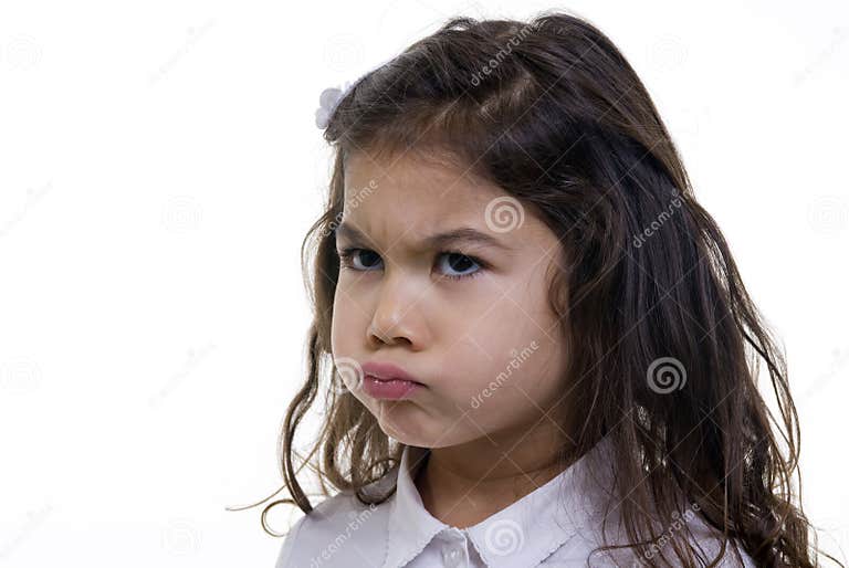 Pouting Girl stock photo. Image of imagination, expression - 3805212