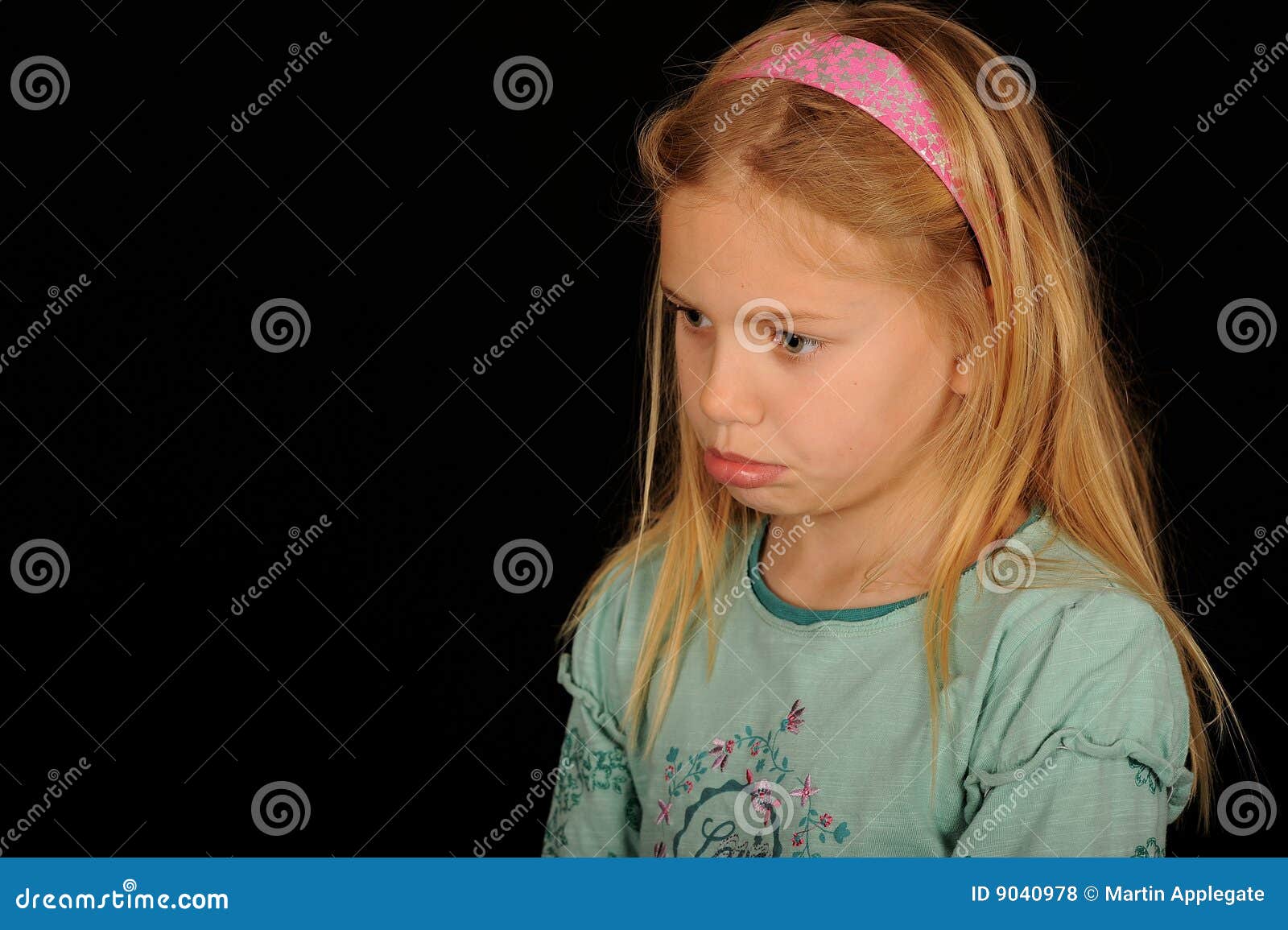 Pouting Girl stock photo. Image of little, sweet, acting - 9040978