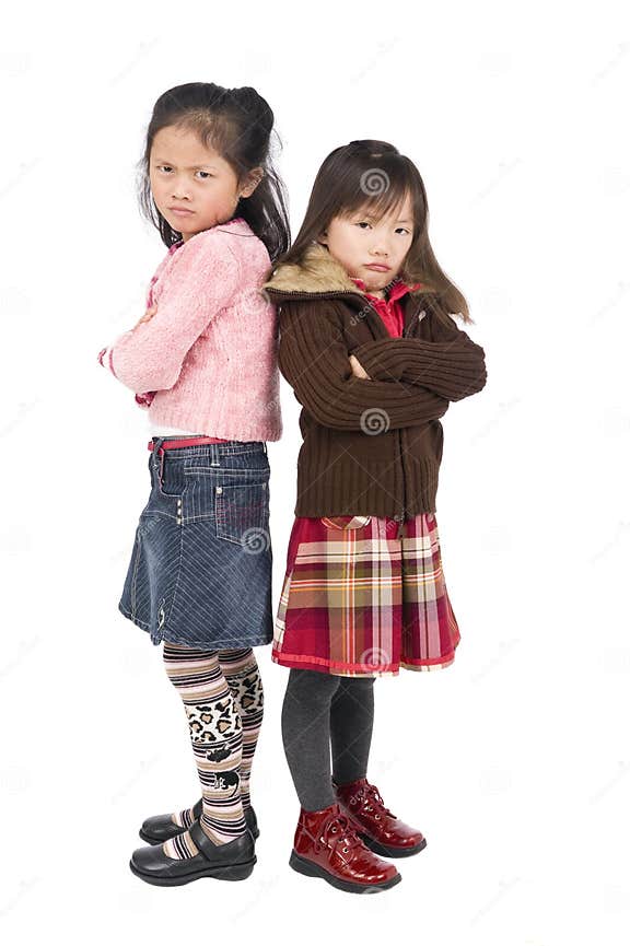 Pouting Girls stock image. Image of friend, white, dispute - 8837107
