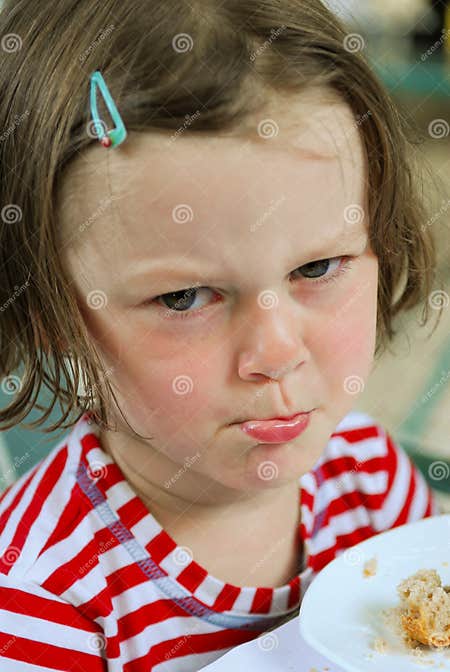 Pouting Little Girl stock photo. Image of grimacing, mope - 1863234