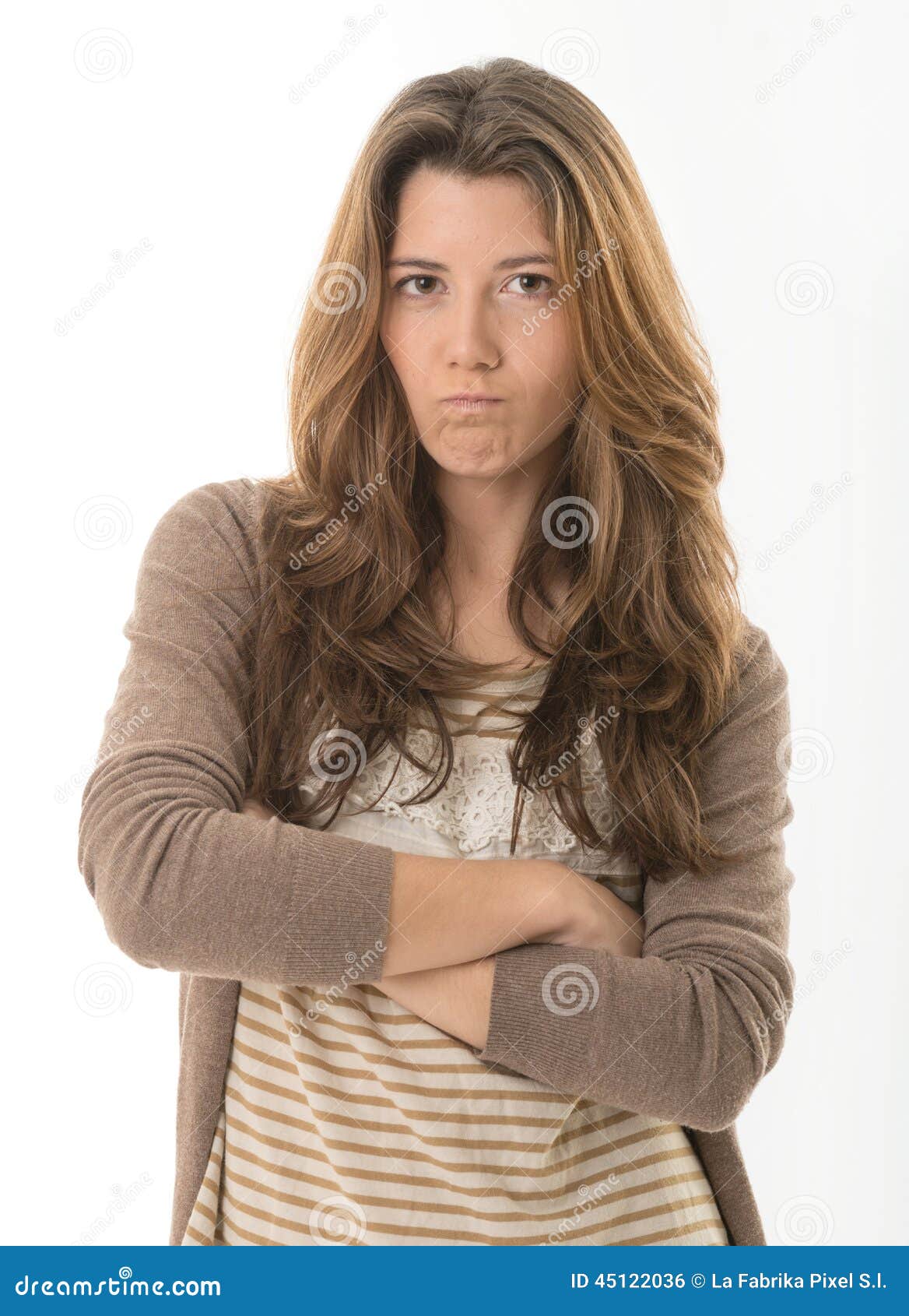 Pouting stock photo. Image of young, sulking, expression - 45122036