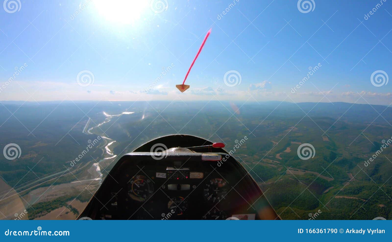 POV of Pilot Flying Small Private Jet or Glider Stock Footage - Video ...