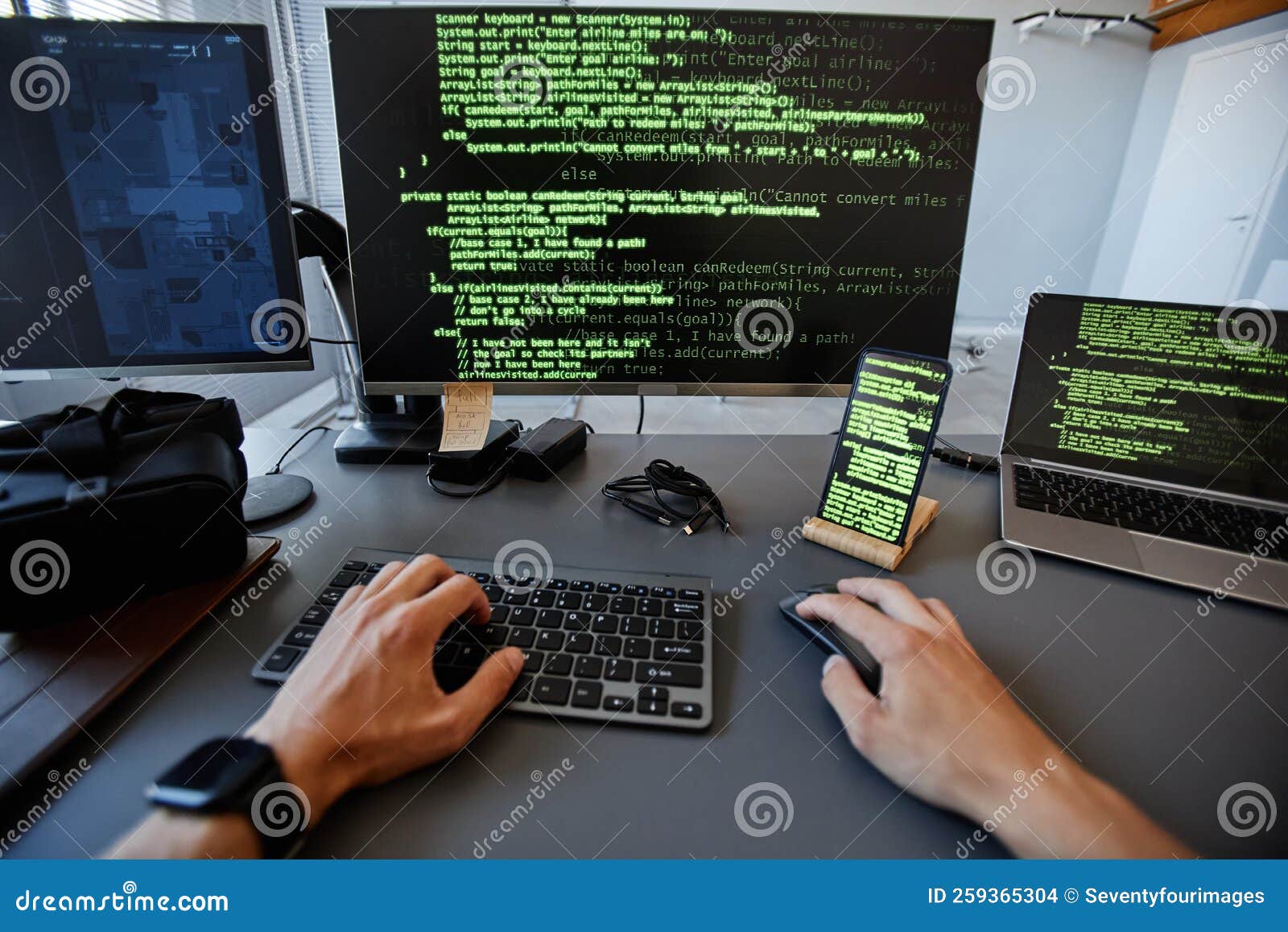 Computer Programmer Pov stock photo. Image of programmer - 259365304