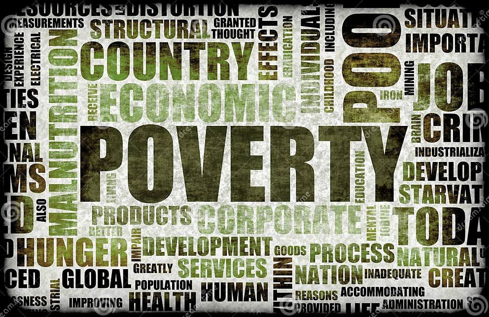 Poverty stock illustration. Illustration of africa, hunger - 10292923