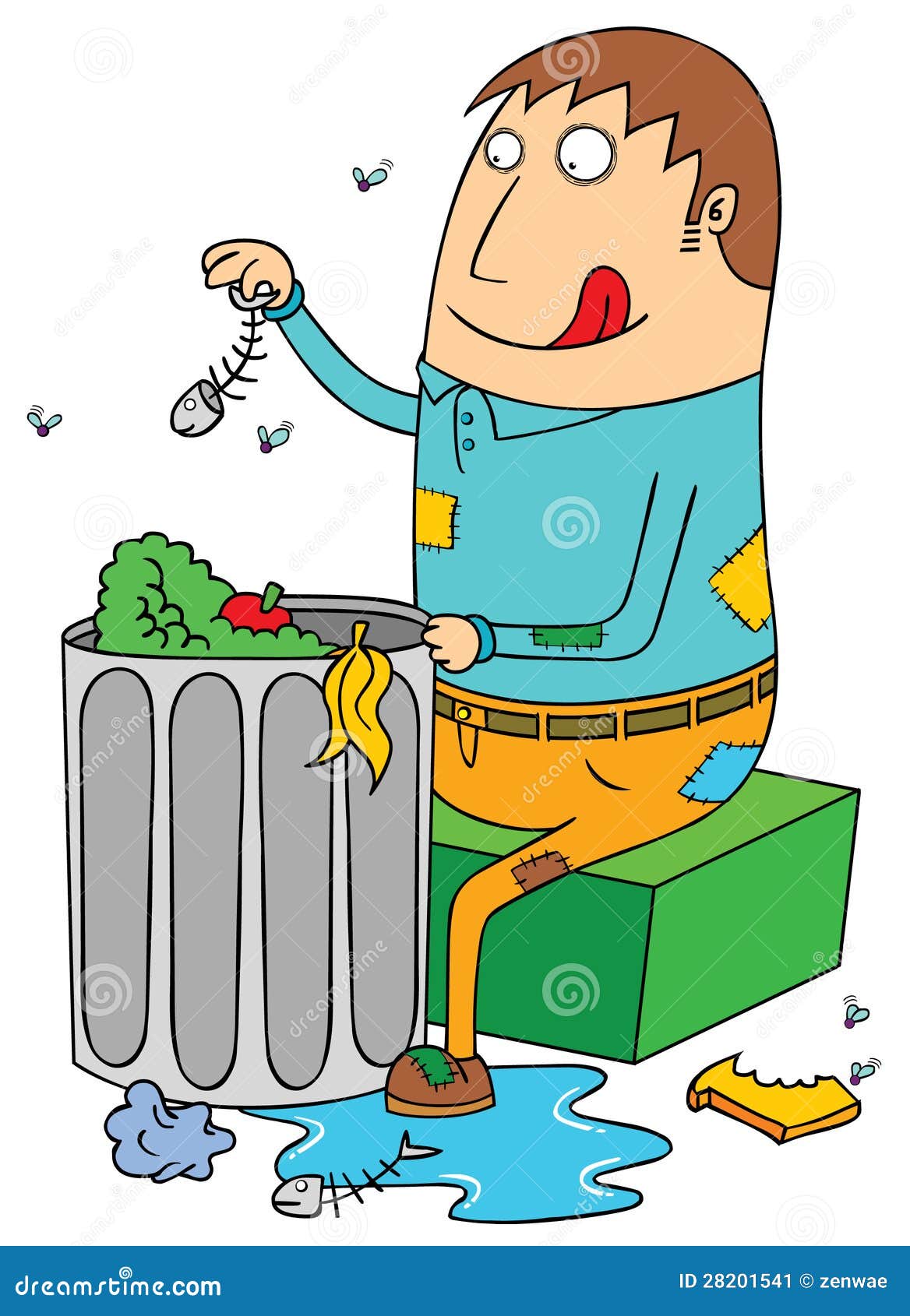 Poverty stock vector. Illustration of poverty, cartoon - 28201541