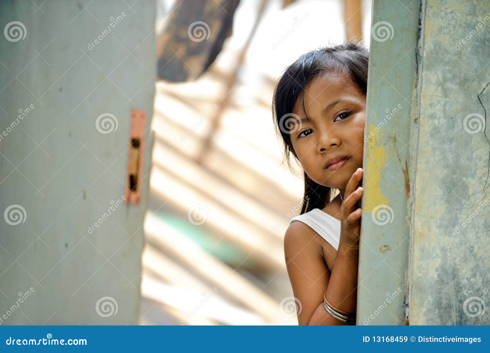 Poverty Child stock image. Image of alone, girl, portrait - 13168459