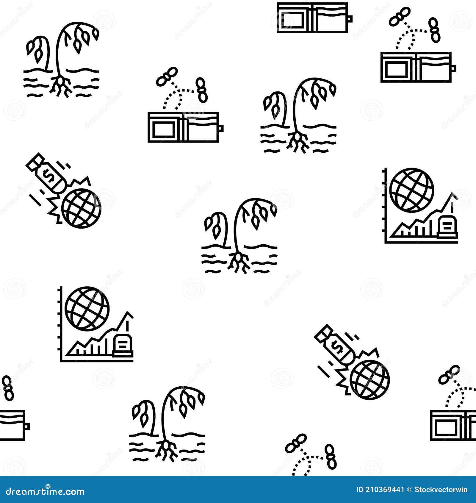 Poverty Destitution Vector Seamless Pattern Stock Vector - Illustration ...