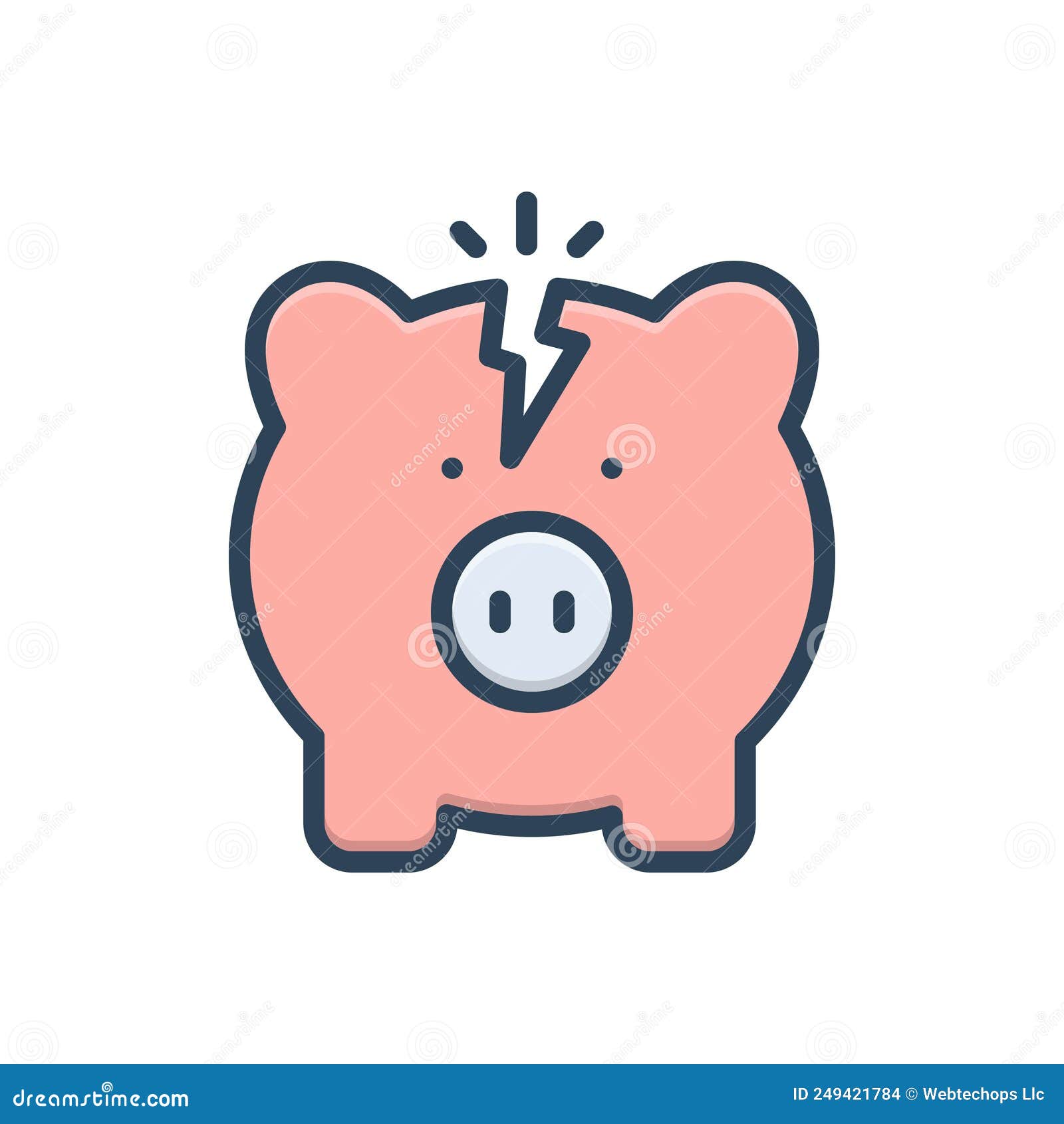 Two Color Poverty Vector Icon From General Concept. Isolated Blue ...