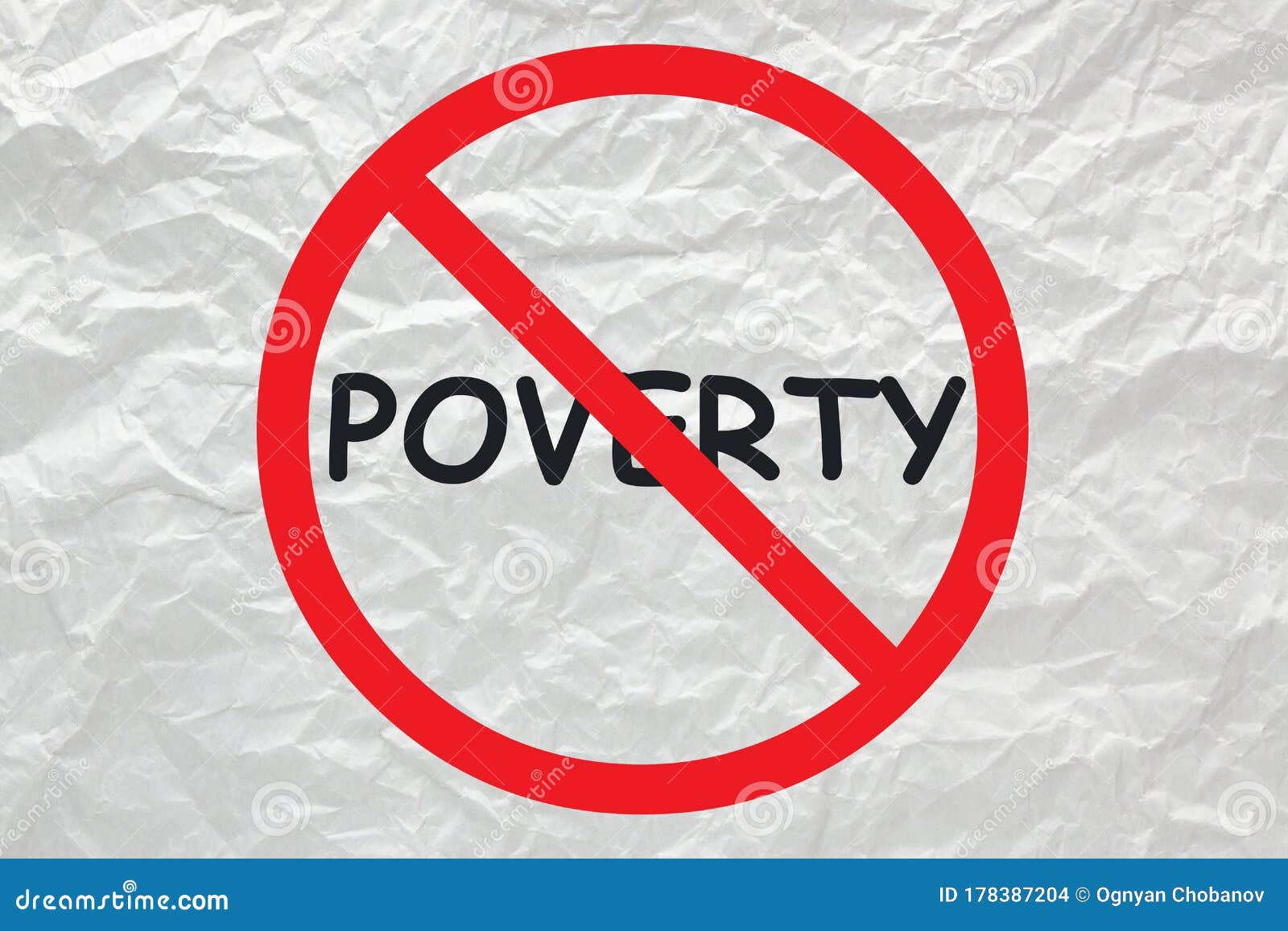Poverty Stop Sign stock photo. Image of giving, poverty - 178387204