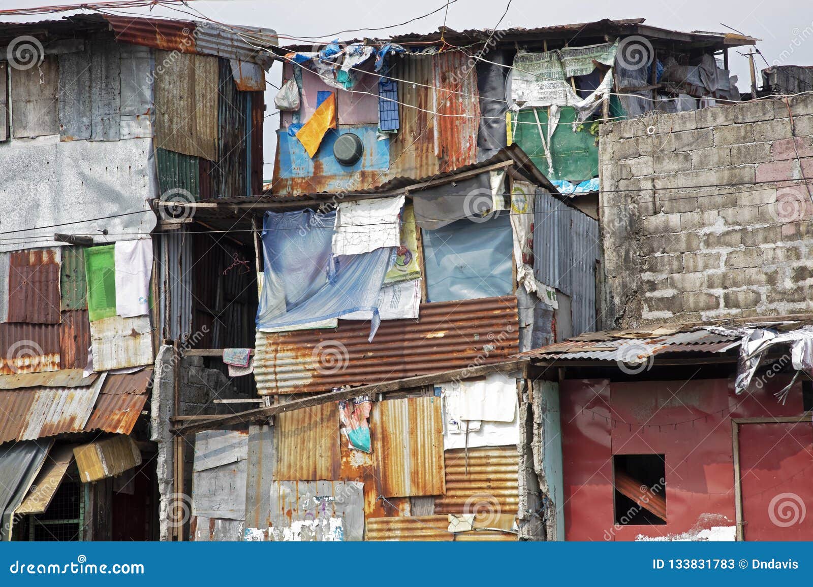 Poverty in the Streets of Manila in the Philippines Stock Image - Image ...