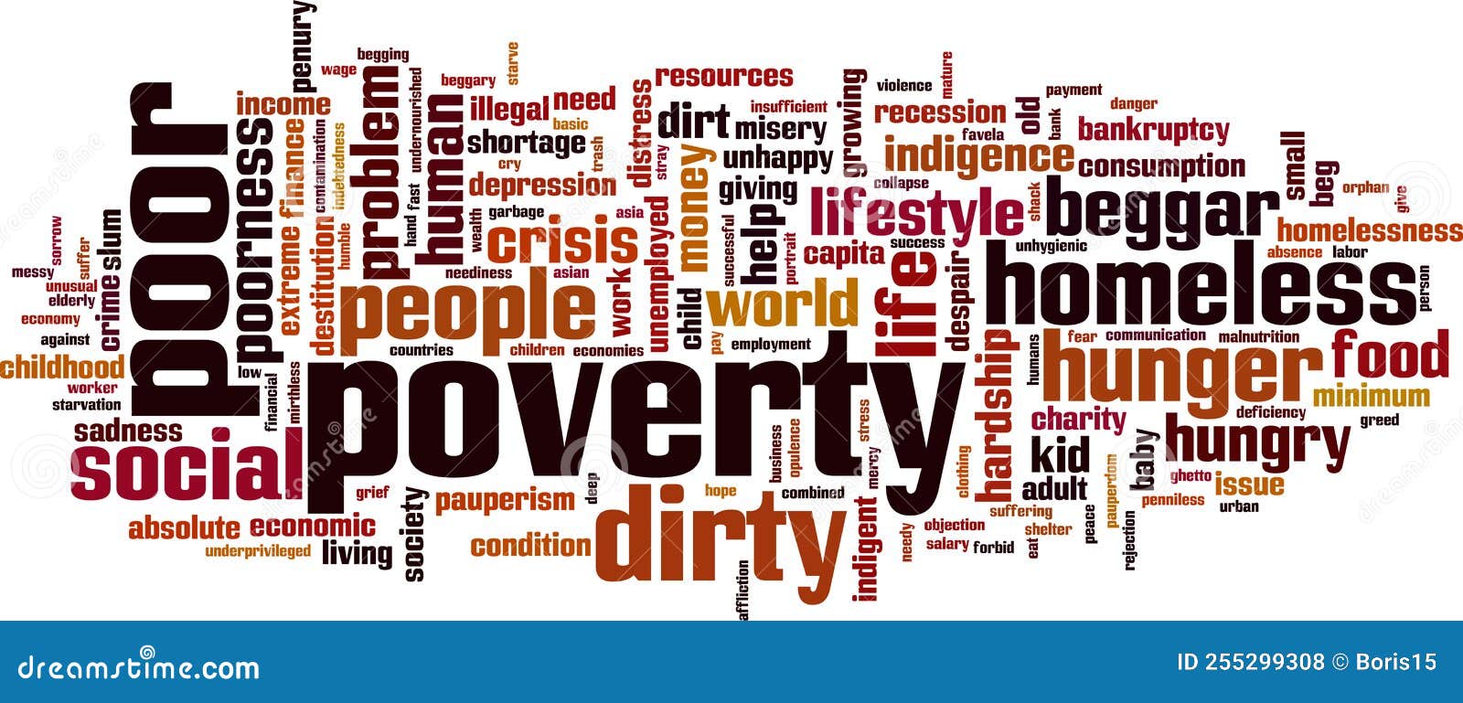 Poverty Word Cloud Collage Royalty-Free Stock Photography ...