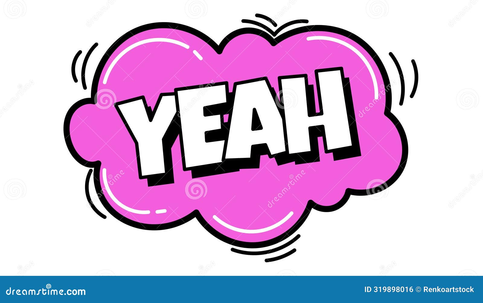 Pow Comic Bubble. Sound Dialogue Speech Bubbles with Word - Yeah Stock ... Pow Comic Bubble. Sound Dialogue Speech Bubbles with Word - Yeah Stock ...