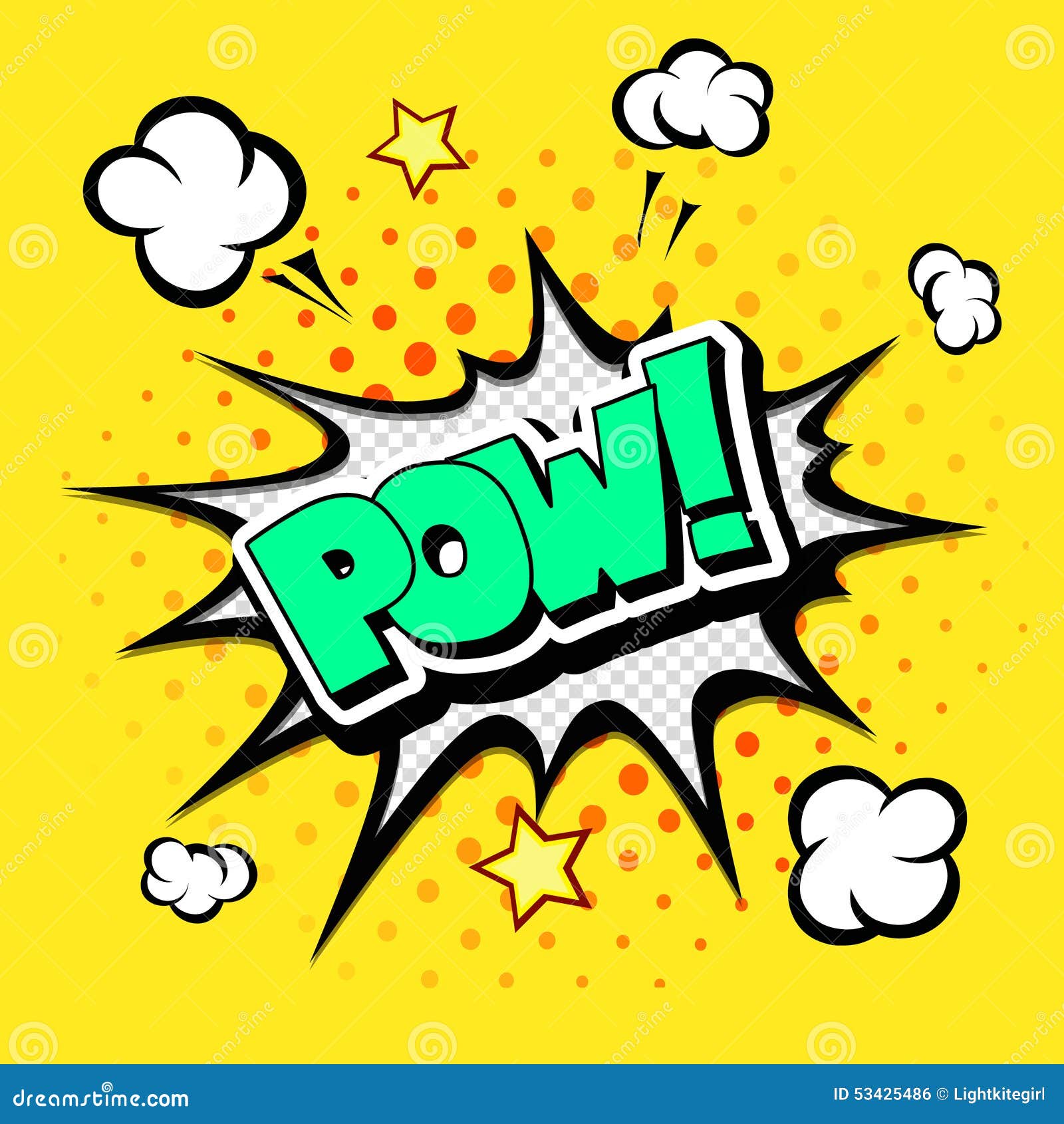 Pow - Comic Speech Bubble, Cartoon Stock Vector - Illustration of blast ...