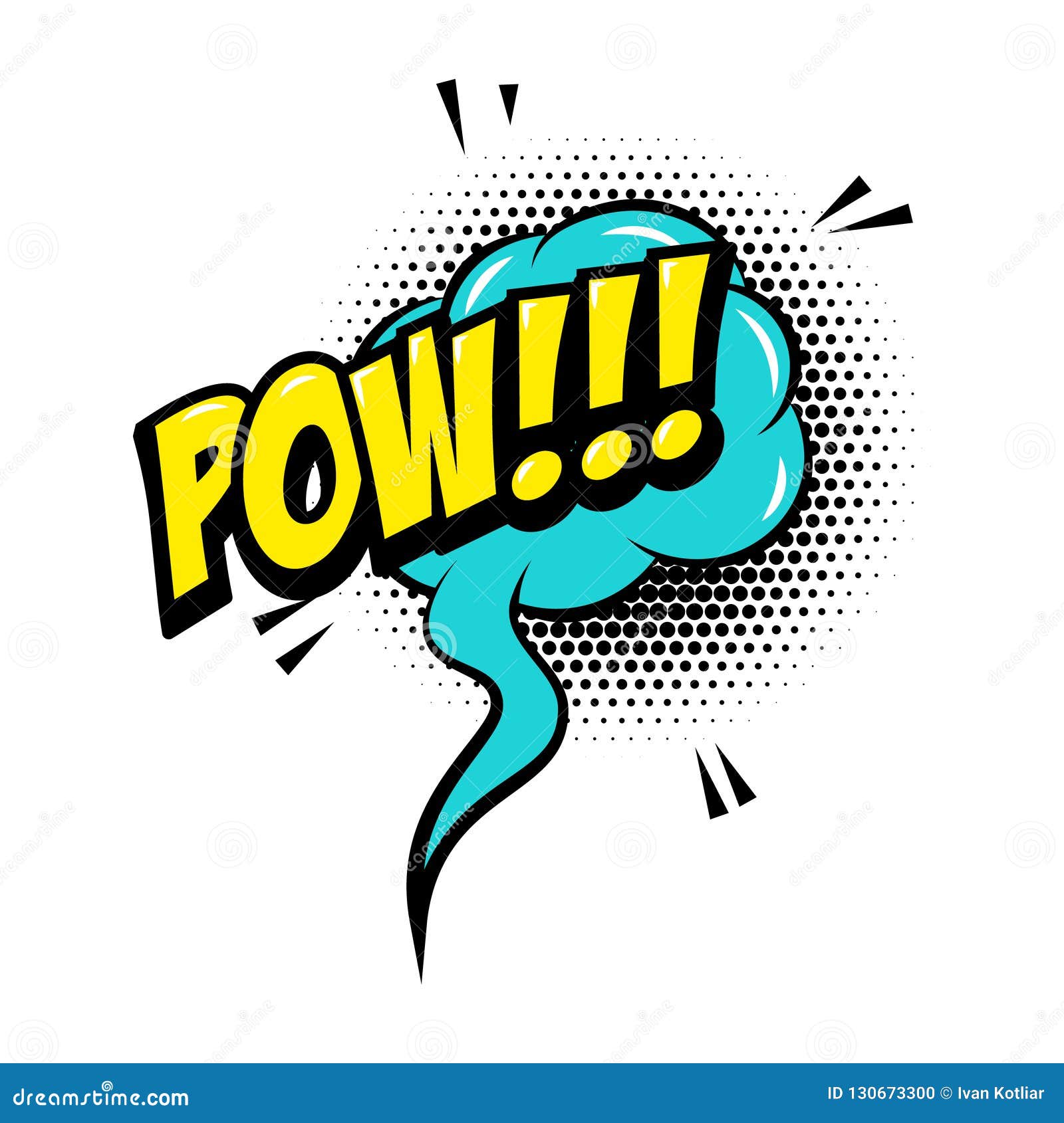 POW!!! Comic Style Phrase with Speech Bubble. Stock Vector ...