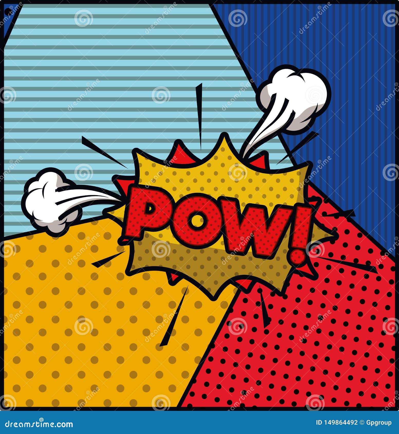 Pow Word Pop Art Style Expression VectoR Stock Vector - Illustration of ...