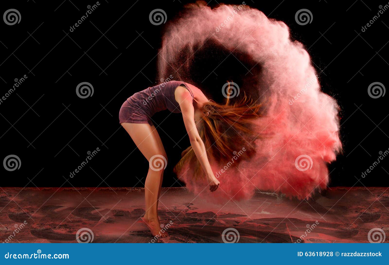 Powder stock photo. Image of aerobics, ballet, modern - 63618928