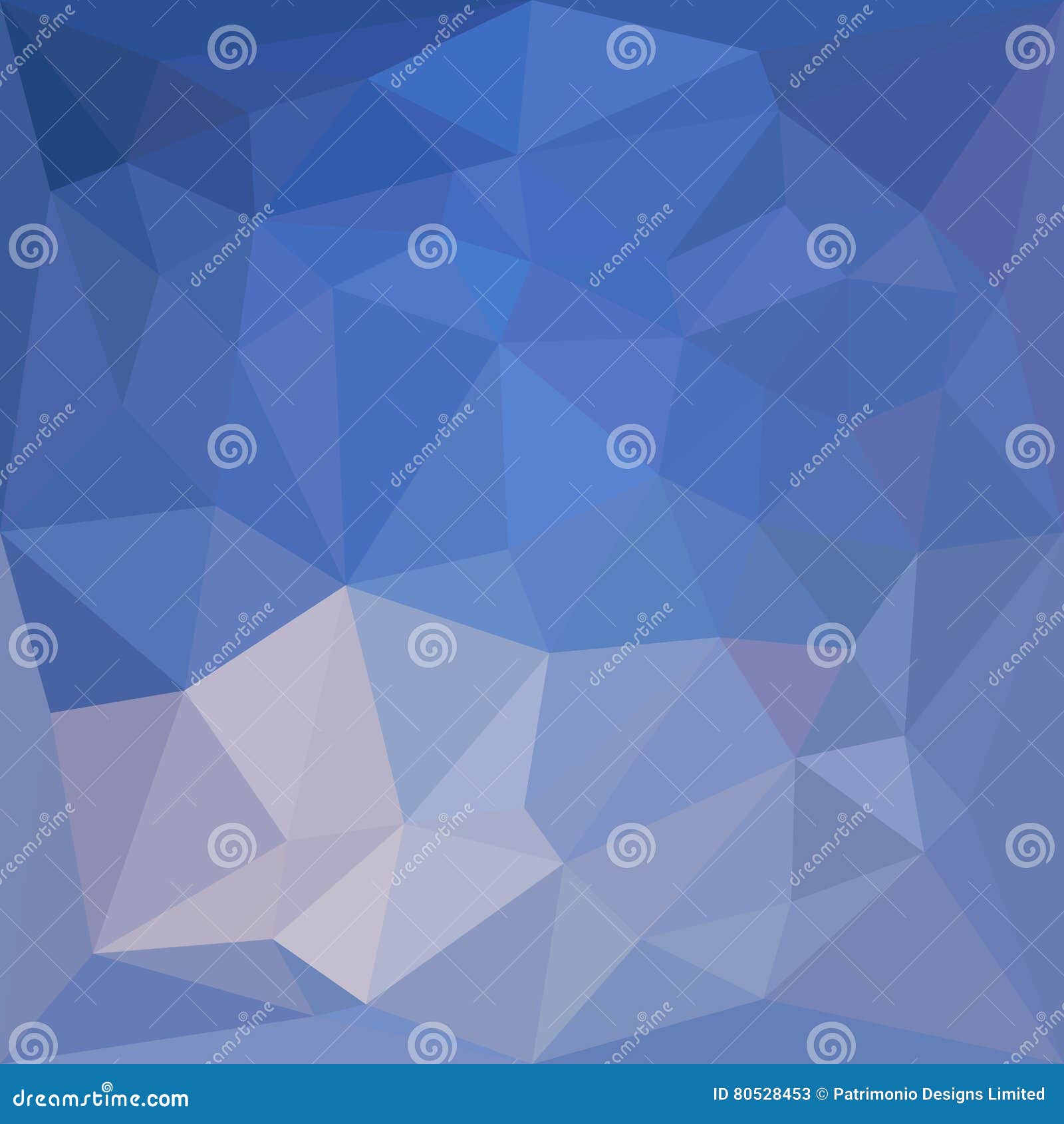 Powder Blue Abstract Low Polygon Background Stock Illustration ...