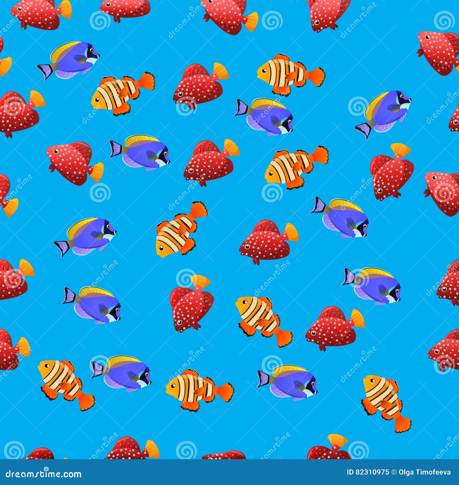 Powder Blue Tang fish stock vector. Illustration of marine - 82310975