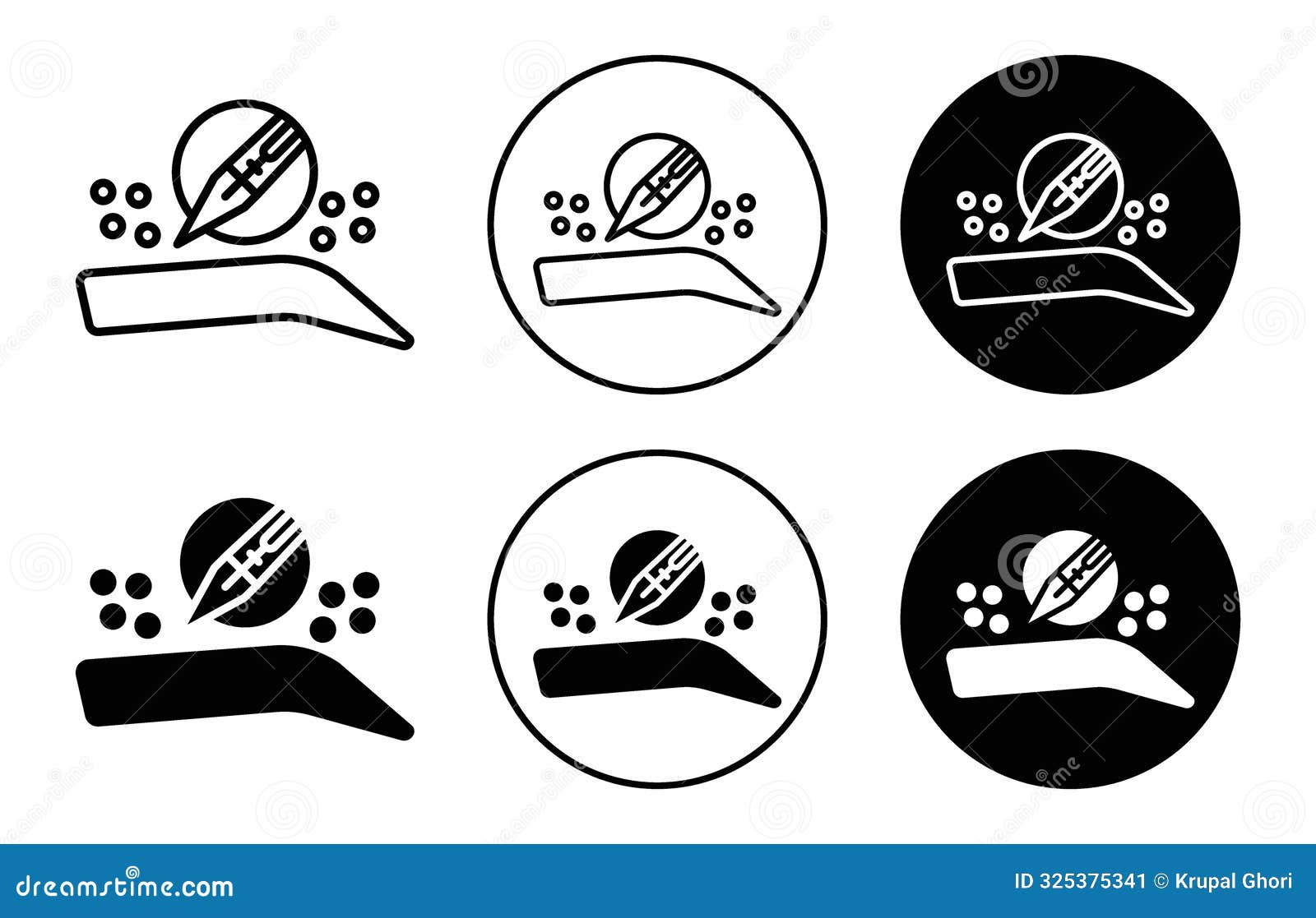 Powder brows icon stock vector. Illustration of background - 325375341