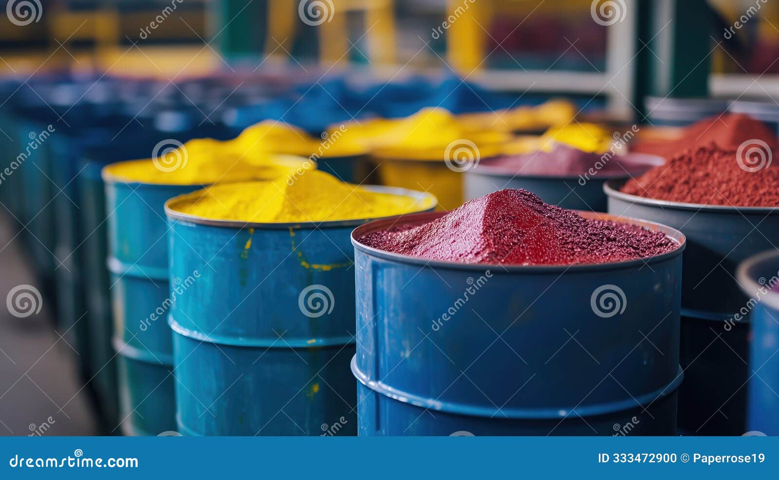 Powder Coating of Metal Products Stock Photo - Image of steel ...