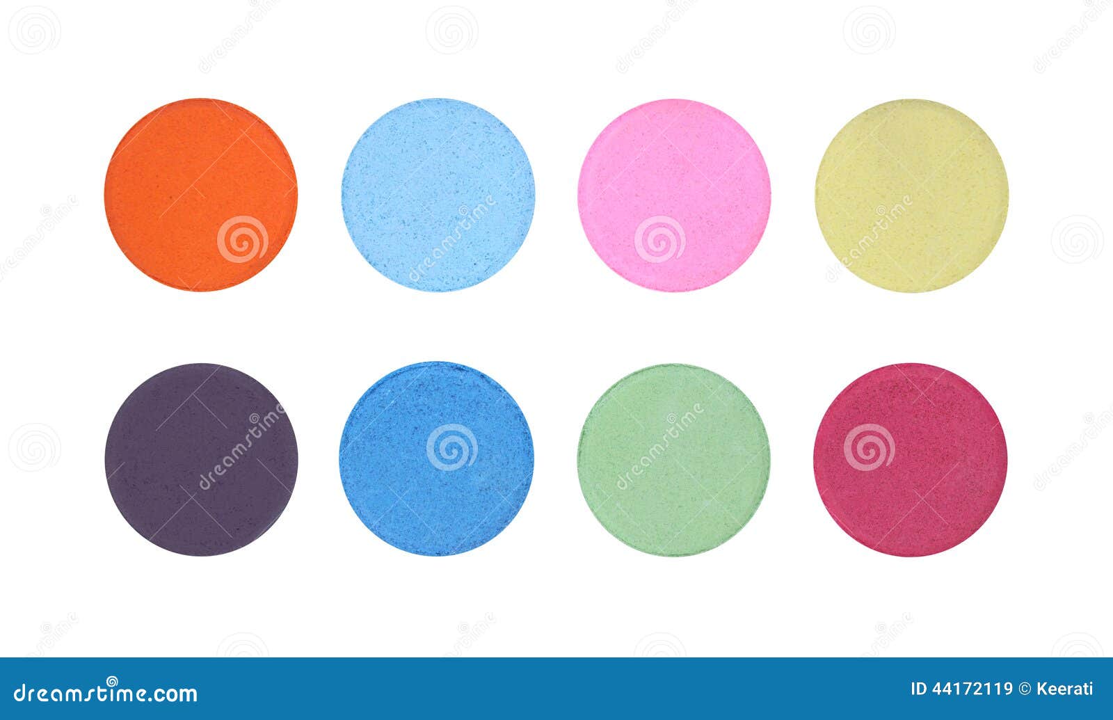 Powder Color Palette Buttons Stock Image - Image of makeup, accessory ...