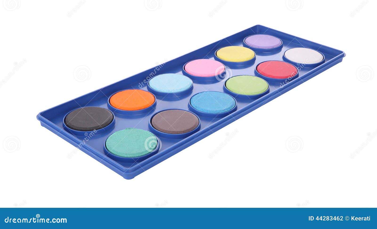 Powder Color Palette Plastic Tray Stock Photo - Image of collection ...