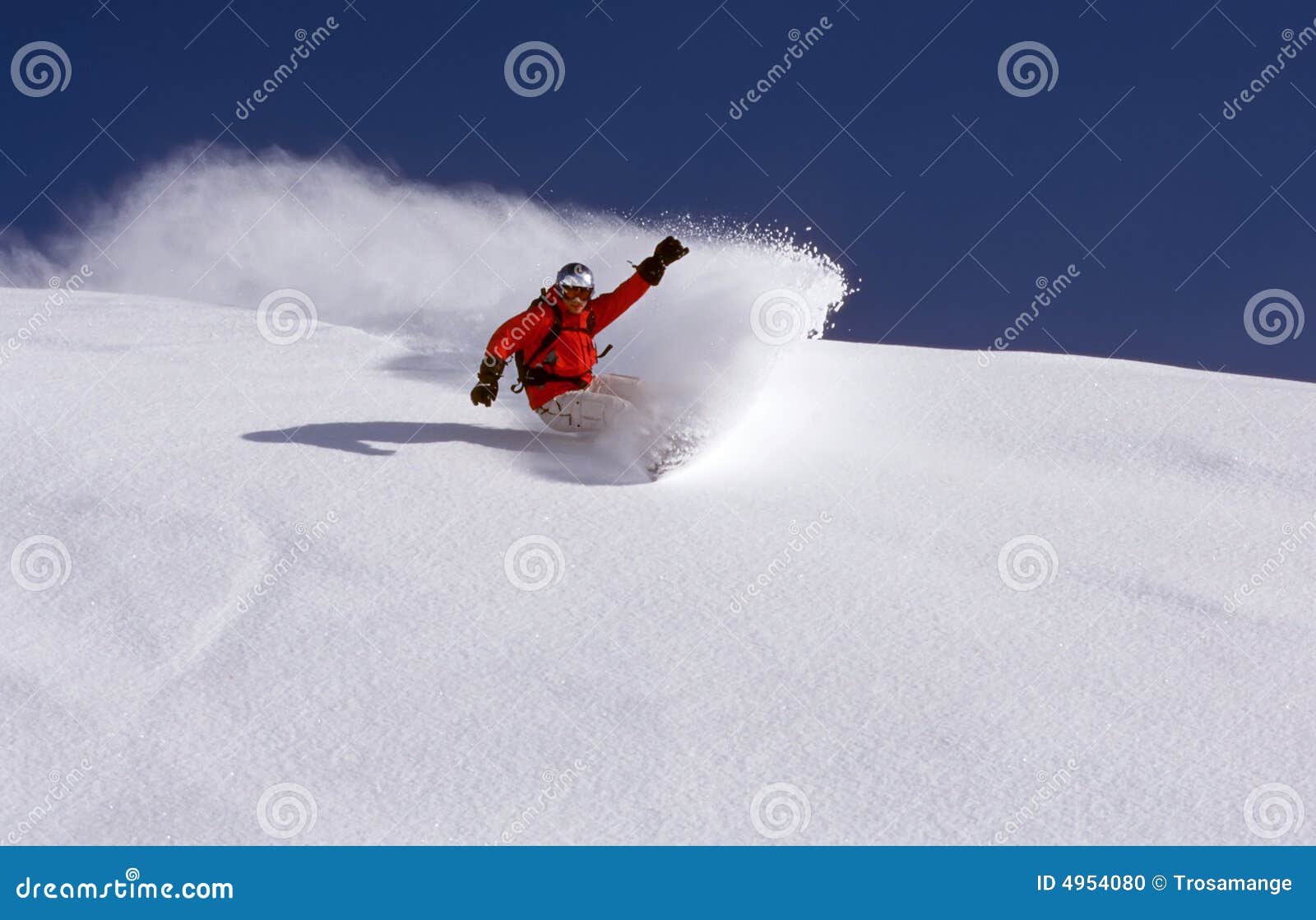 Powder day stock photo. Image of blue, mountain, extreme - 4954080