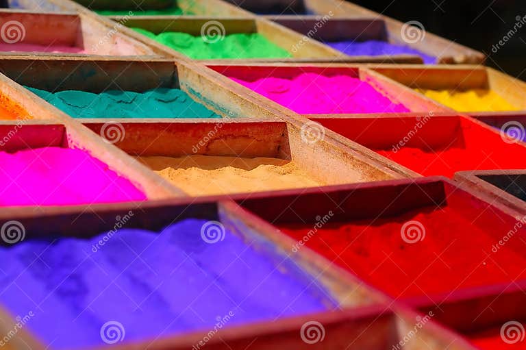Powder Dyes stock image. Image of assortment, assorted - 3447415